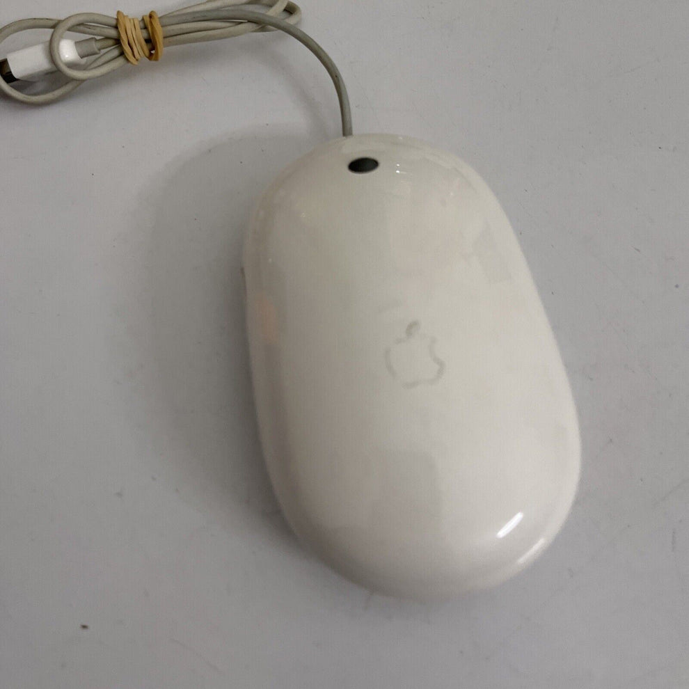 Apple Mighty Mouse A1152 White Wired USB – Retro Unit