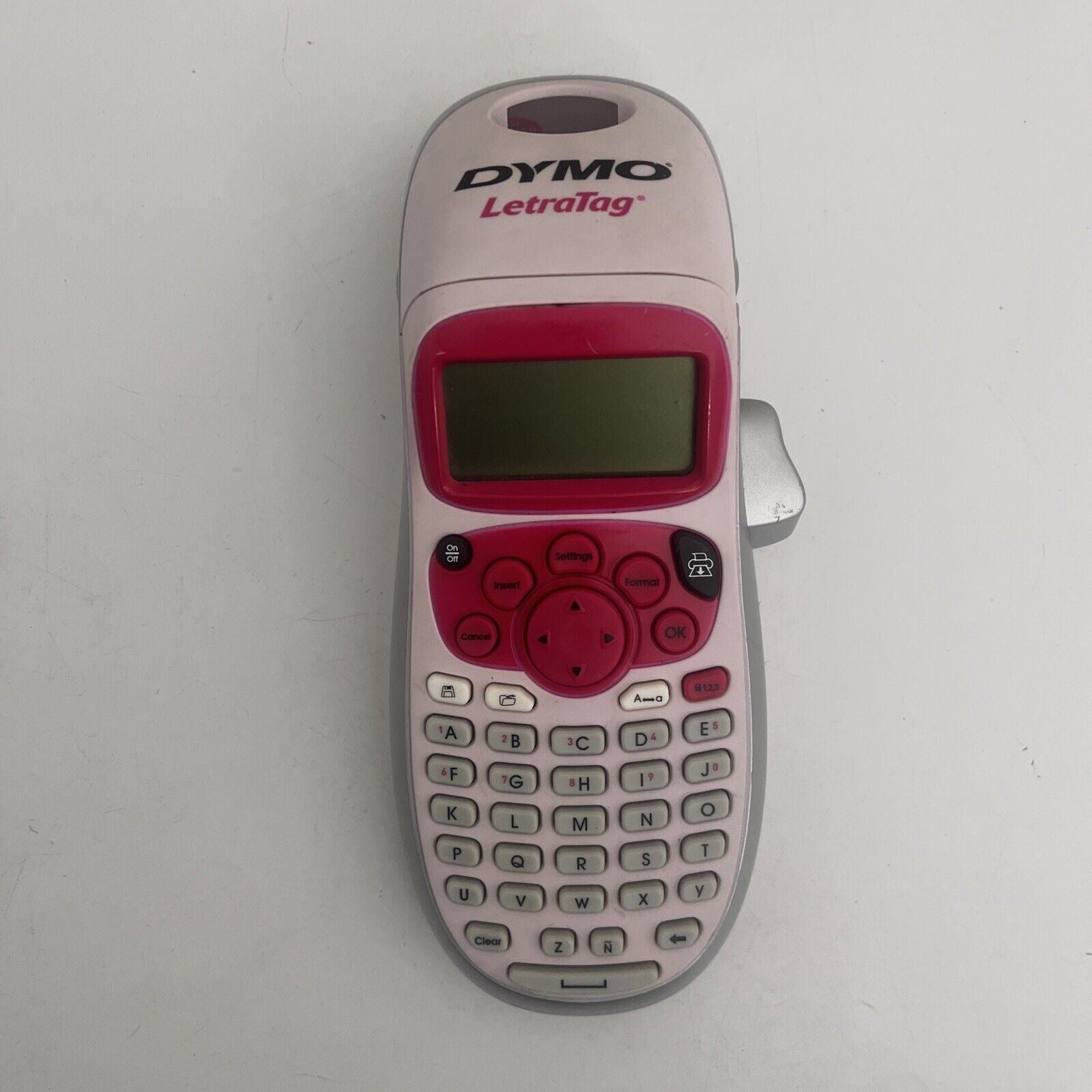 Dymo Lt-100H Letratag Handheld Label Maker Pink – Retro Unit