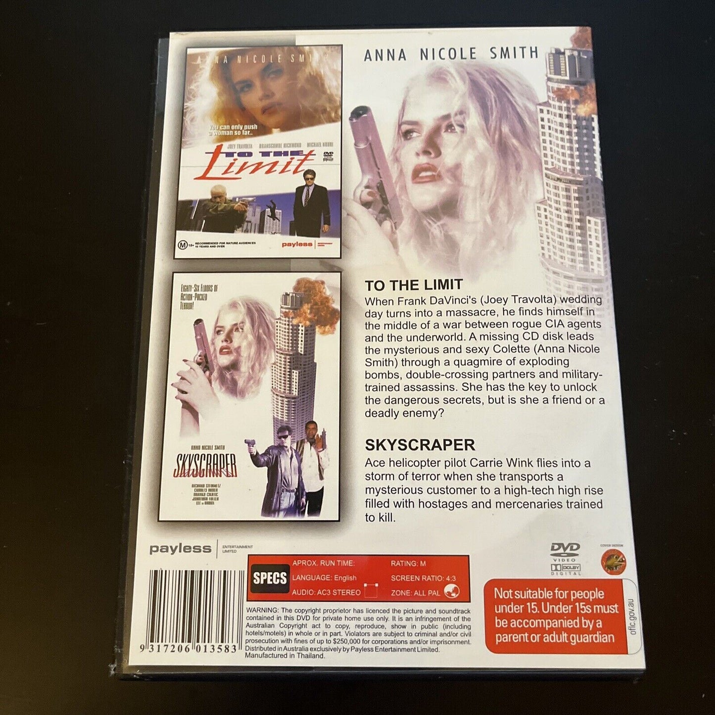 To The Limit / Skyscraper (DVD) Anna Nicole Smith. NEW All Regions ...