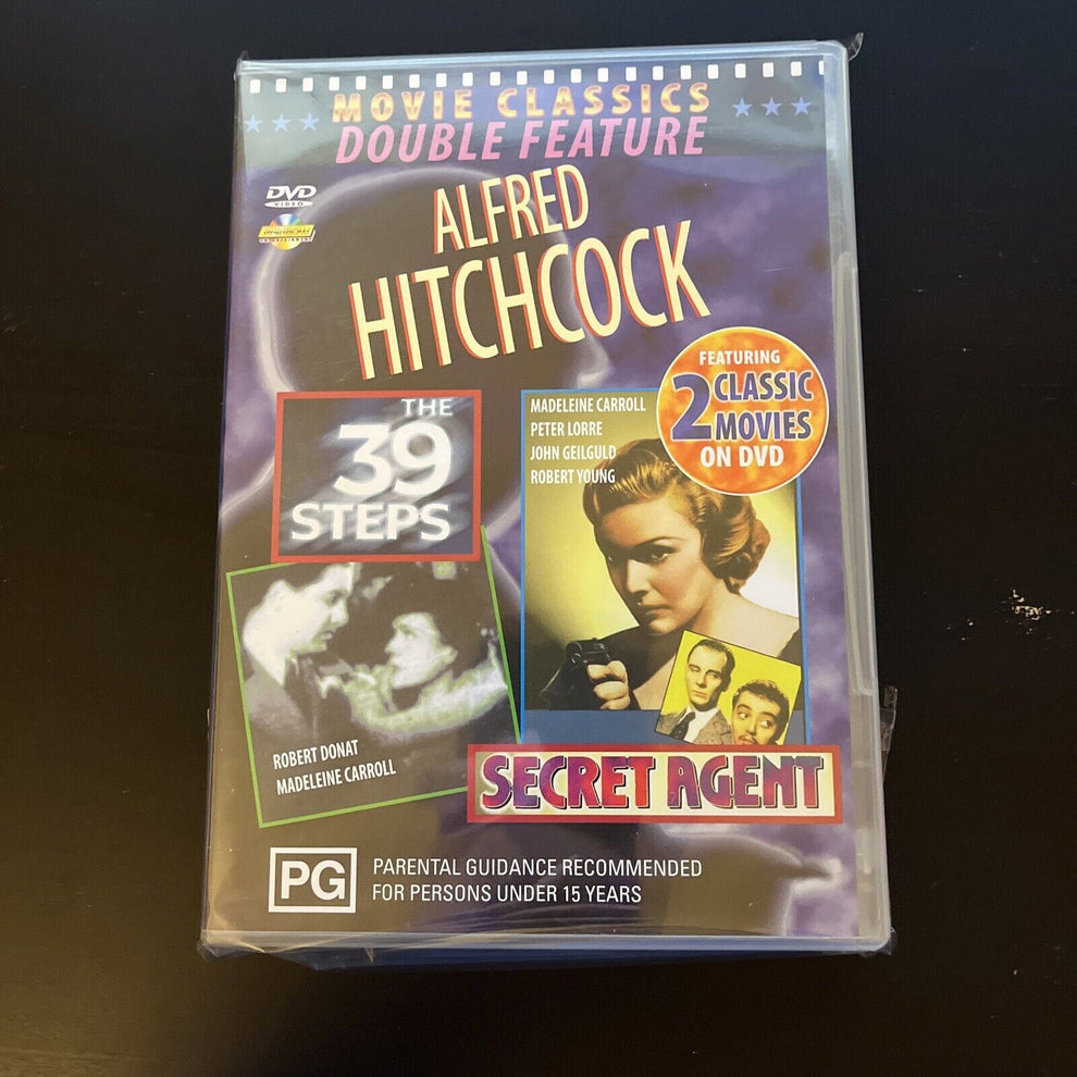 The Thirty-Nine Steps / The Secret Agent (DVD, 1935) Alfred Hitchcock ...