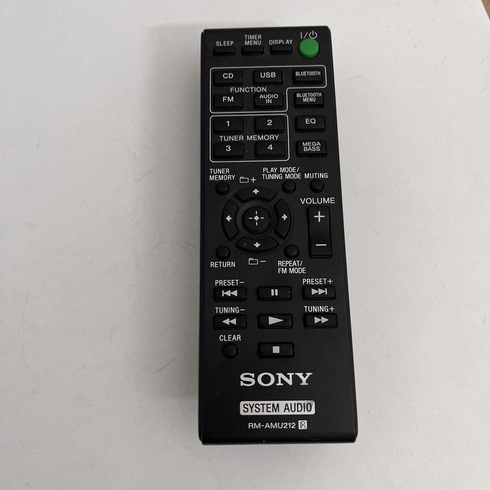 Genuine Sony RM-AMU212 Remote Control System Audio for CMT-X3CD HCD-SB ...