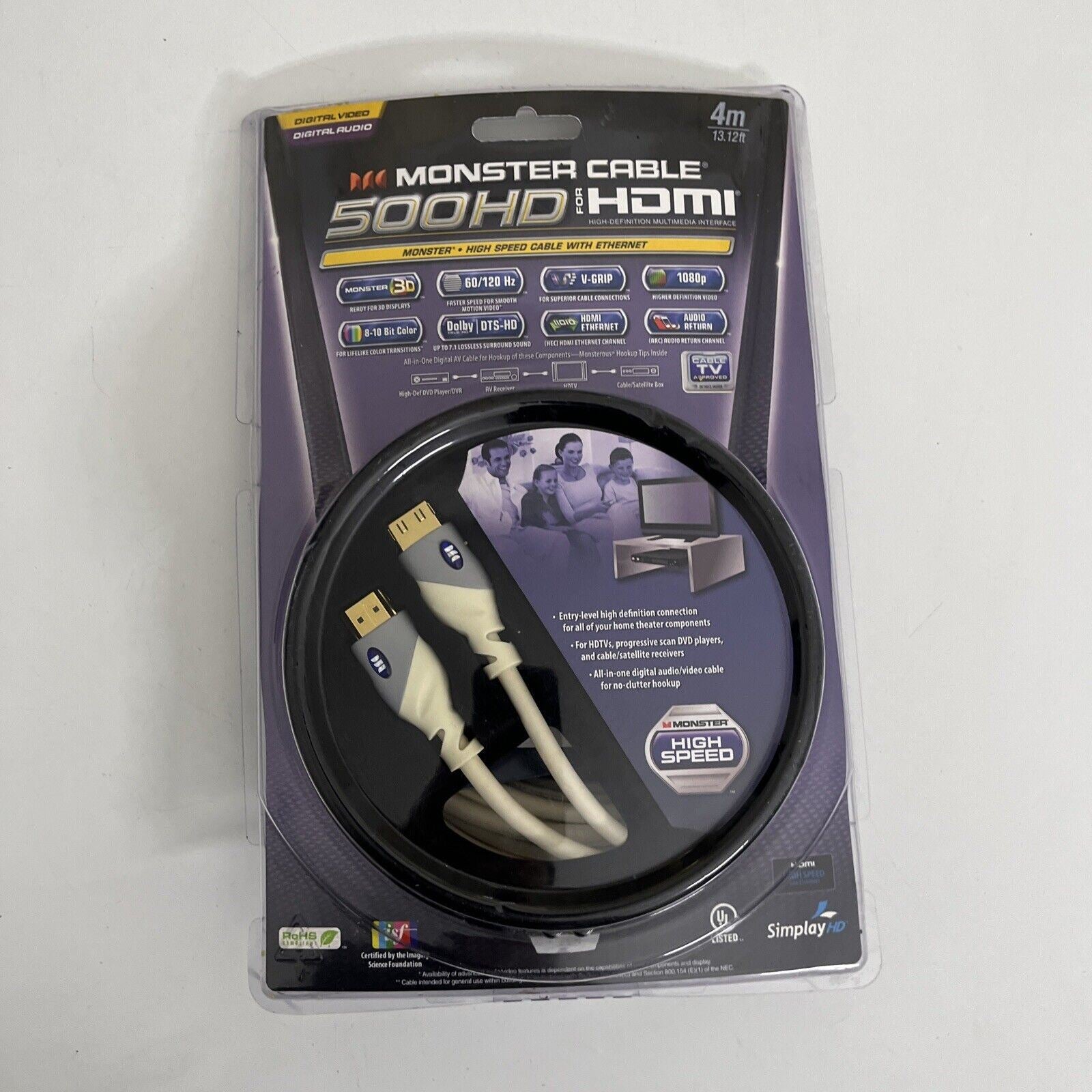 Monster Cable 500HD HDMI 4m Cable – Retro Unit