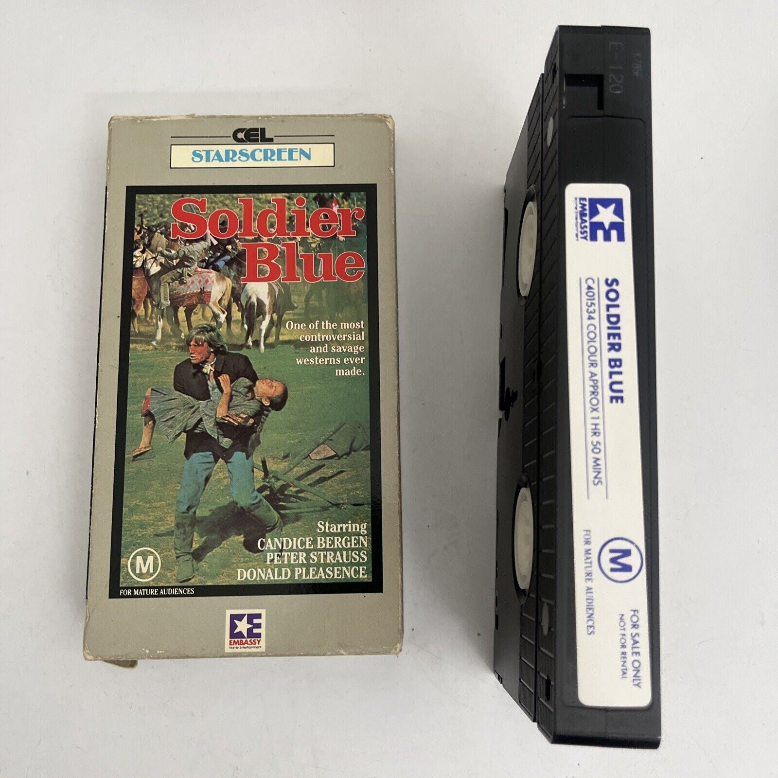 Soldier Blue (VHS, 1974) Candice Bergen, Peter Strauss PAL – Retro Unit