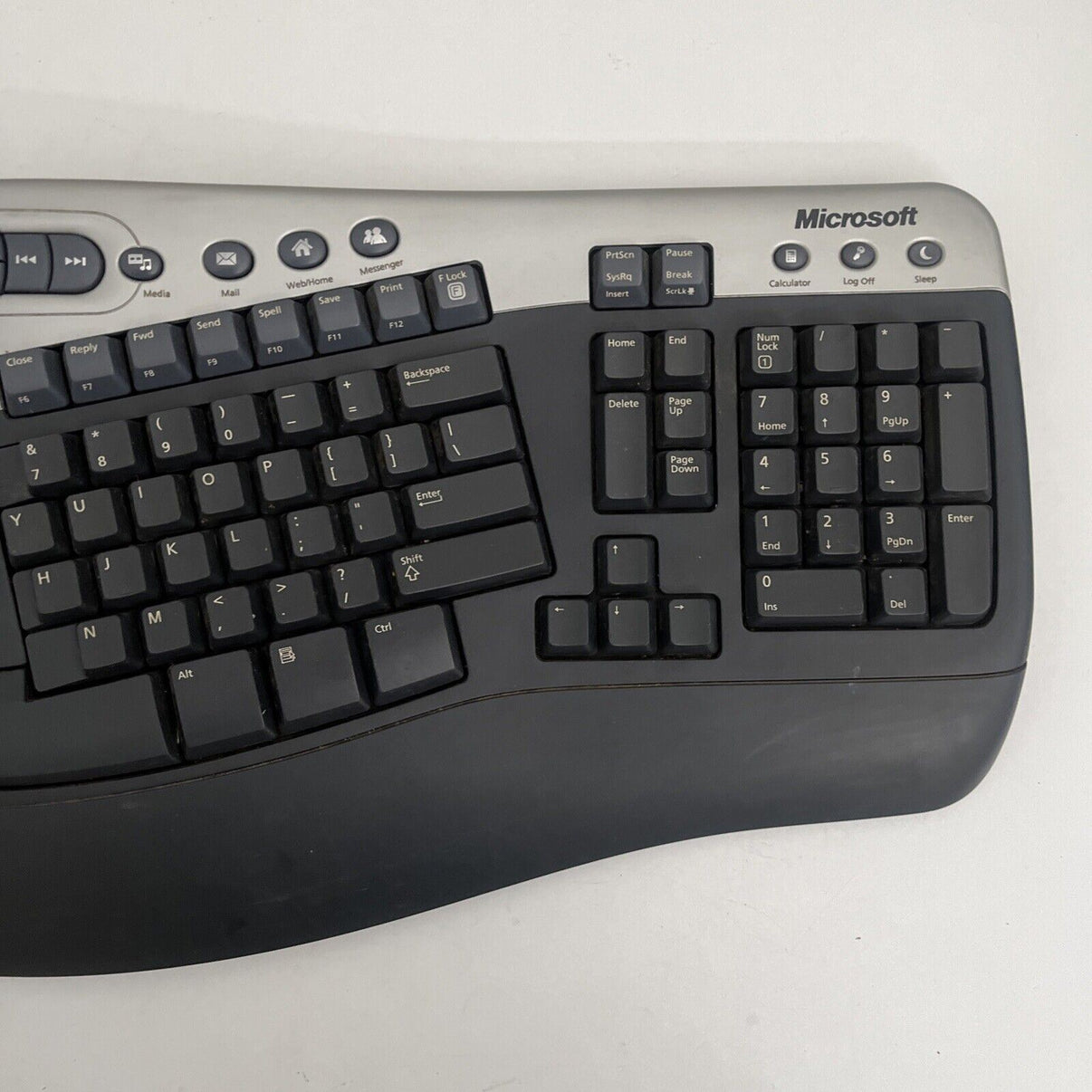 Microsoft Wireless Natural MultiMedia Keyboard *No Reciever* – Retro Unit