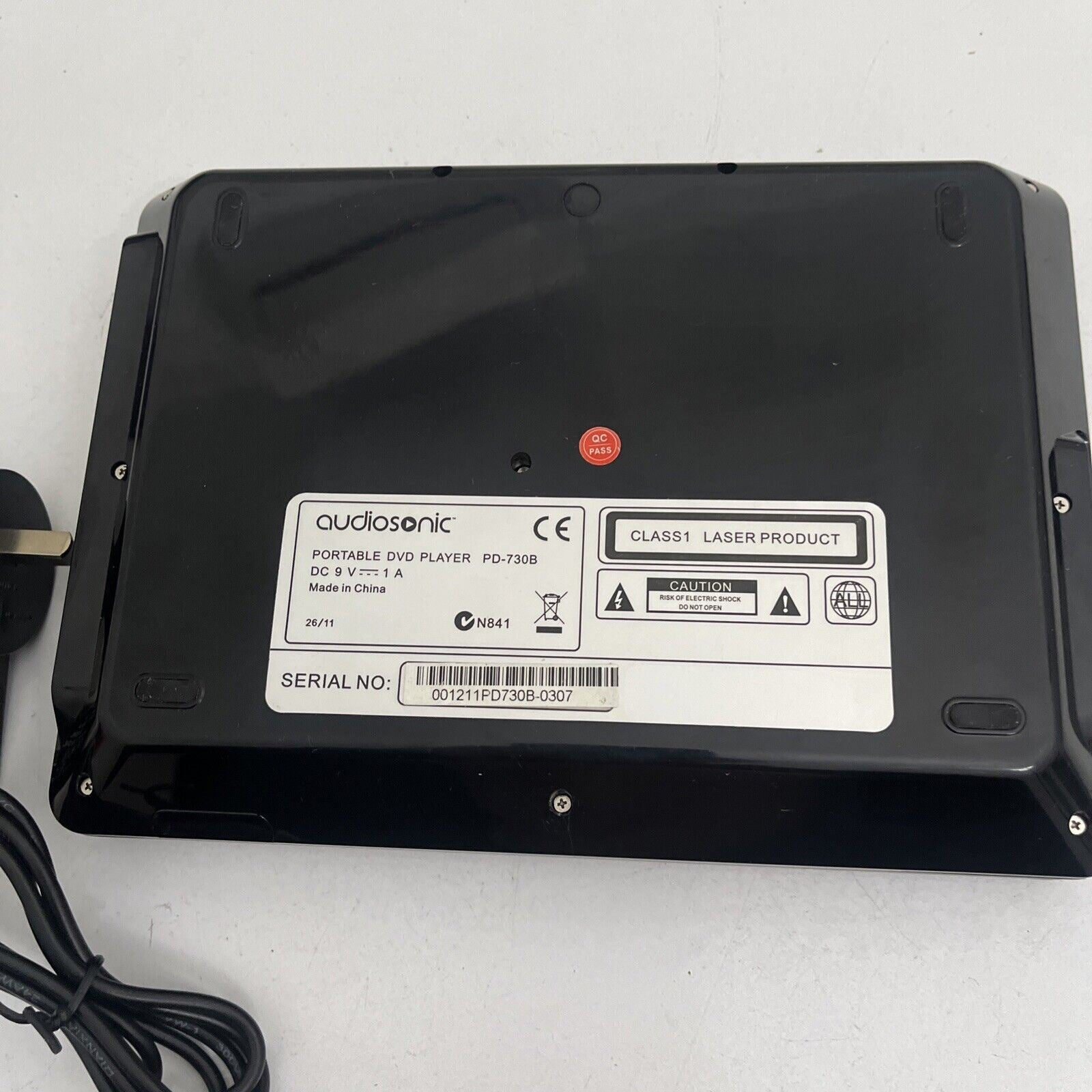 Audiosonic Portable DVD Player PD-730B 7" Multi Region Player – Retro Unit