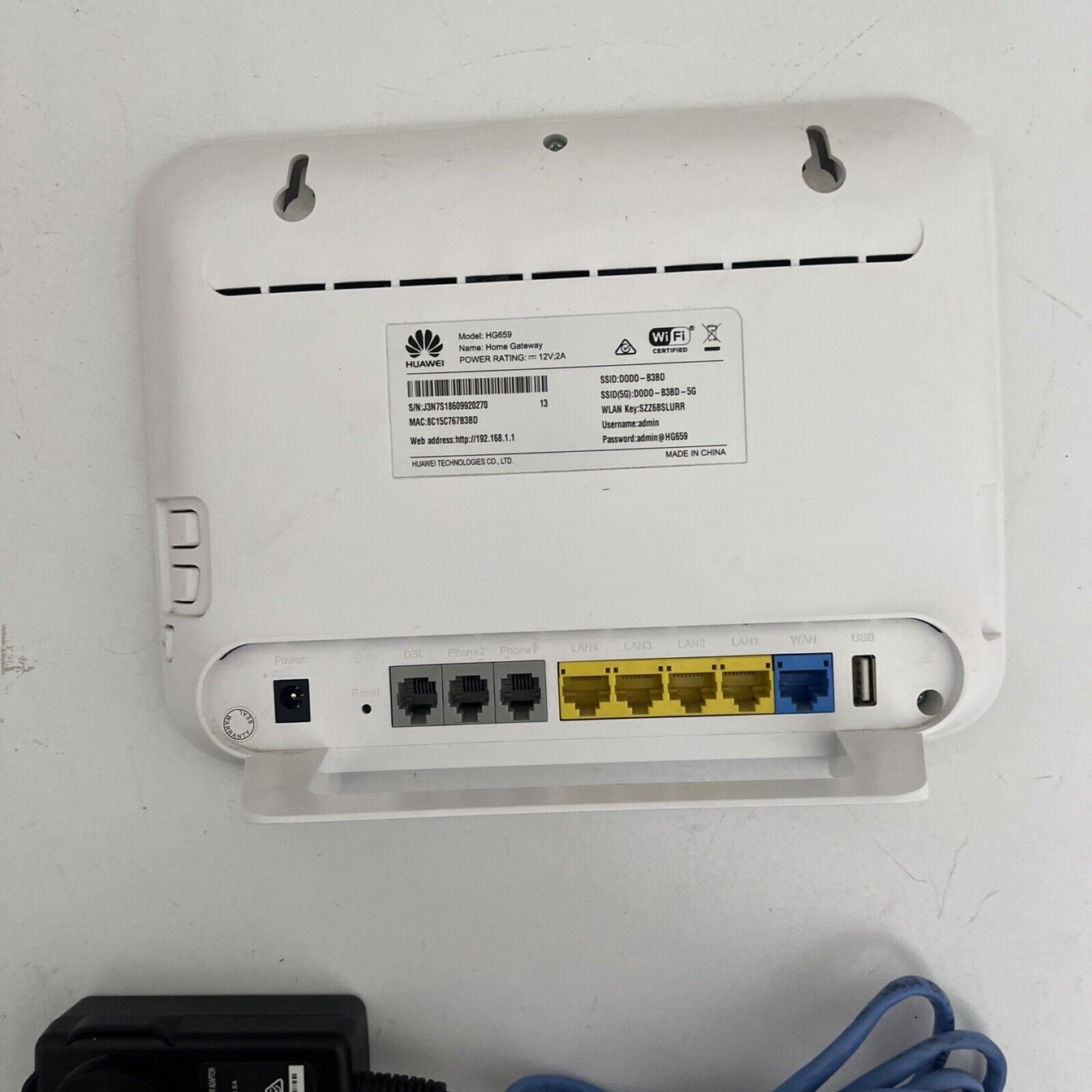 Dodo Home Gateway VoIP Wireless Modem Router Huawei HG659 – Retro Unit