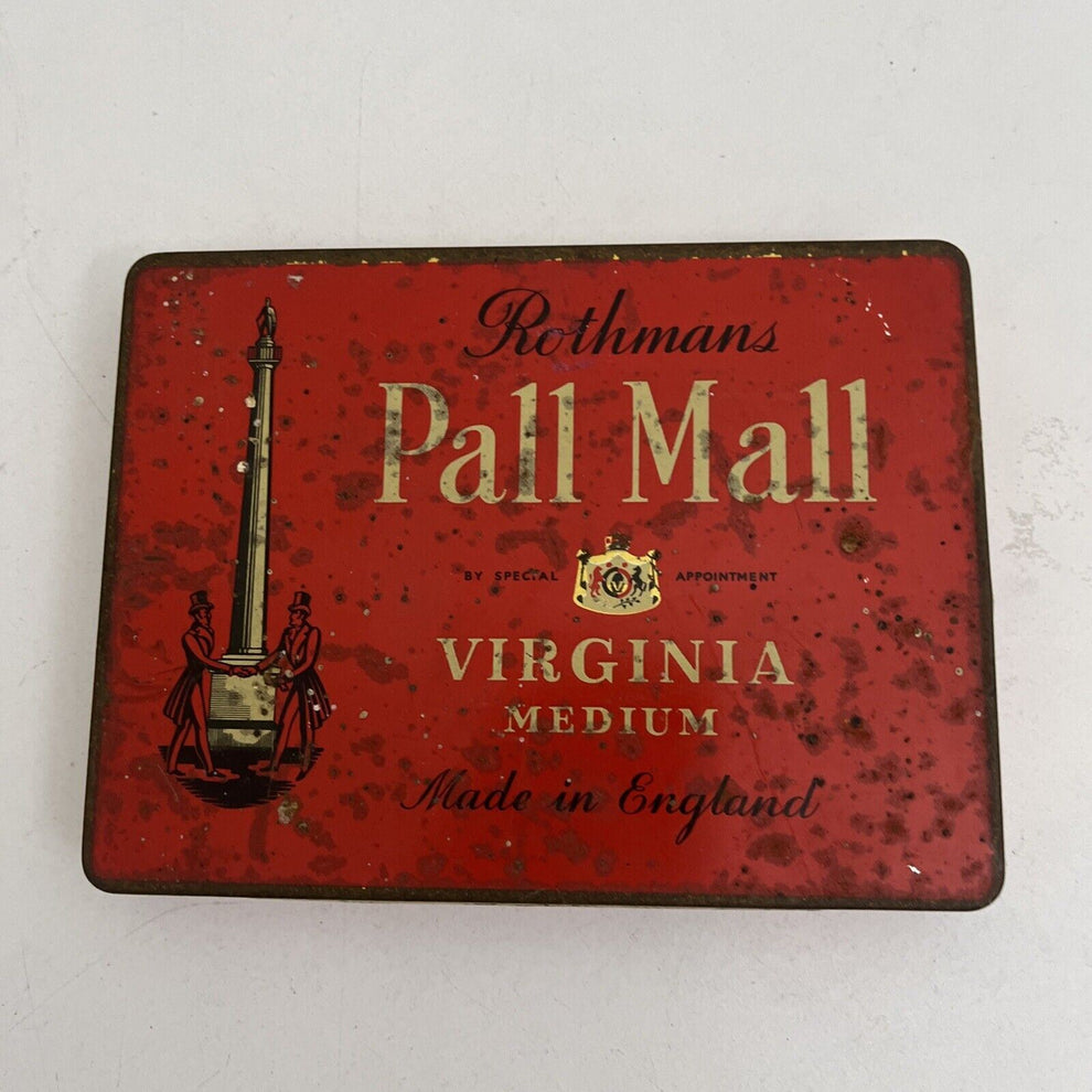 Vintage Rothmans Pall Mall Virginia Medium Cigarette Tin Made In Engla ...
