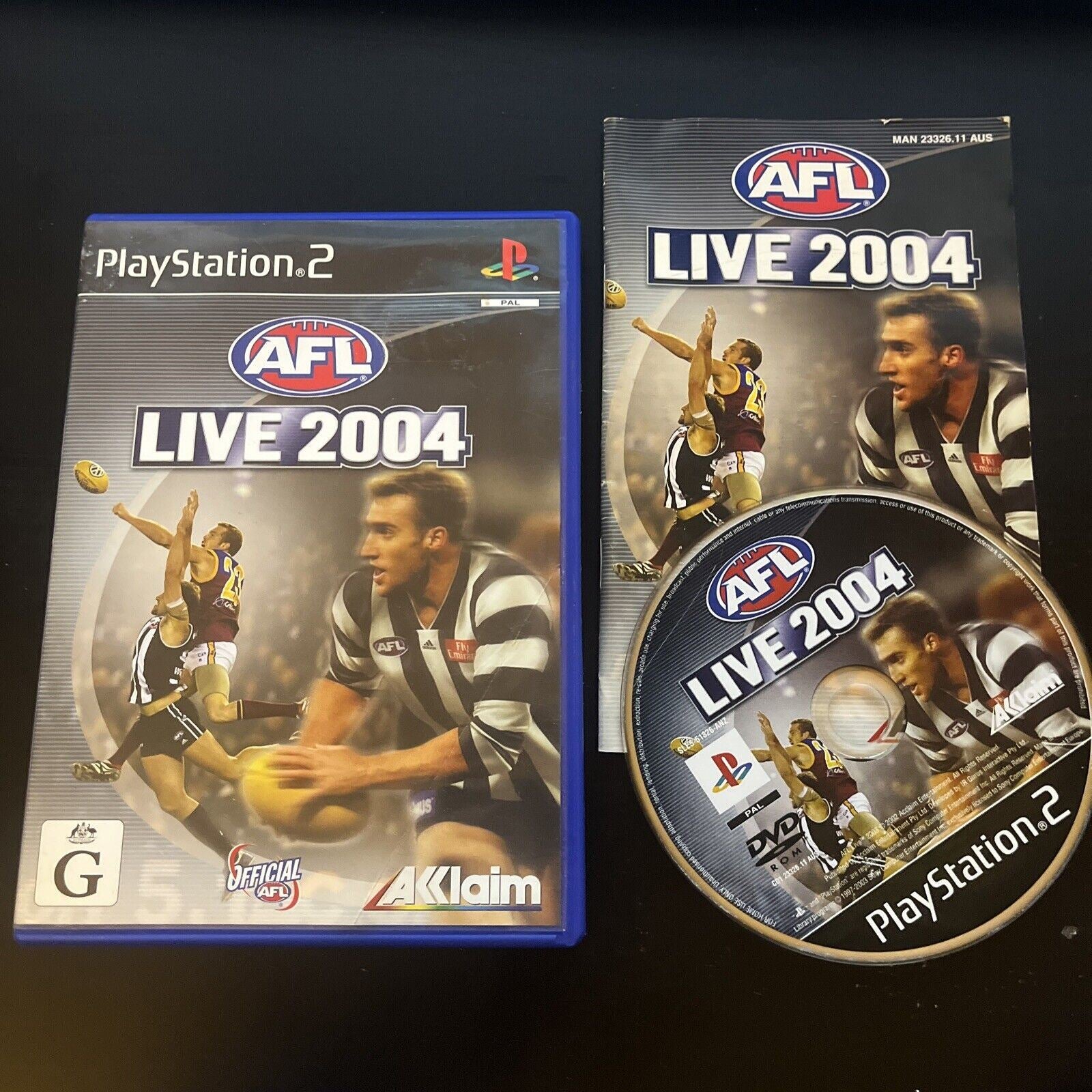 AFL LIVE 2004 - Sony PlayStation 2 ps2 Game With Manual PAL – Retro Unit