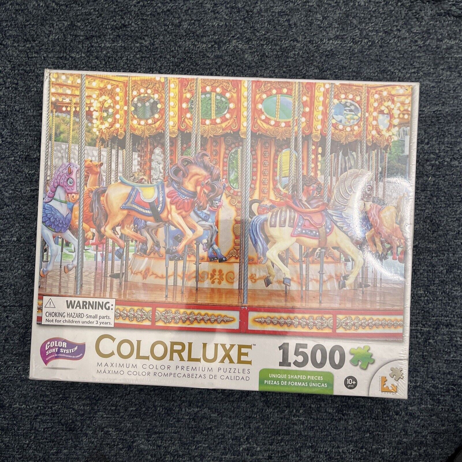 *New Sealed* Colorluxe Vintage Carousel Horses Jigsaw Puzzle 1500pcs ...