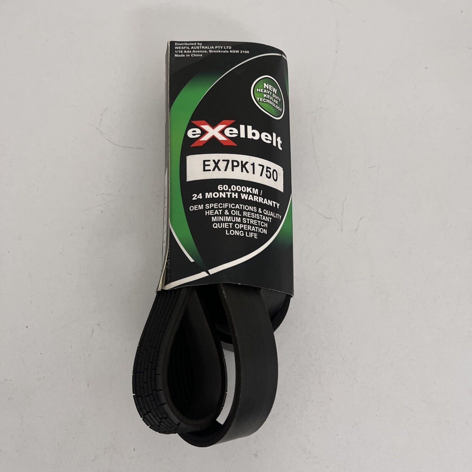 NEW EXELBELT Poly Multi Ribbed Serpentine Fan Drive Belt EX7PK1750 ...
