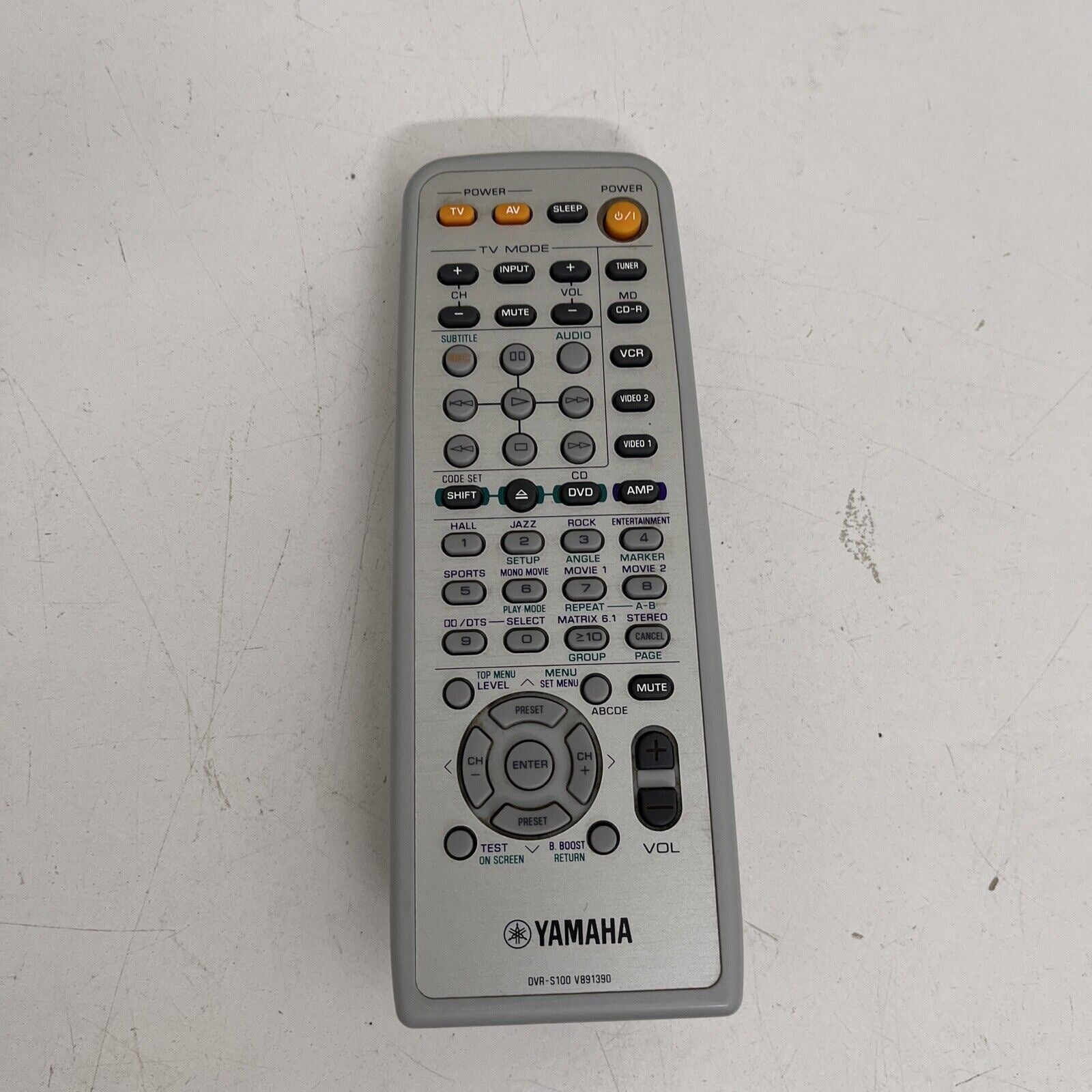 Genuine Yamaha DVR-S100 V891390 Remote Control – Retro Unit