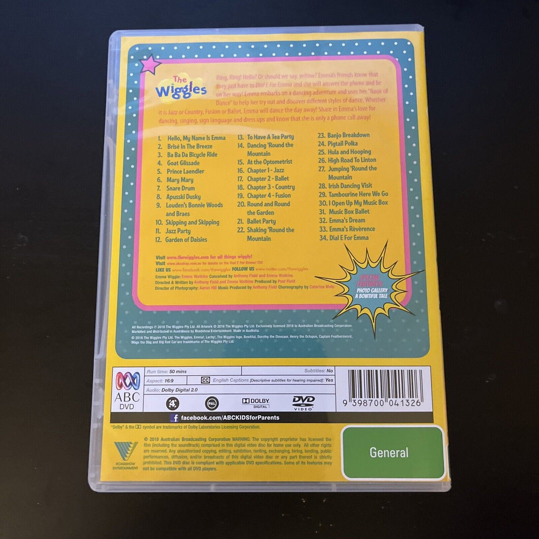 The Wiggles - Dial E For Emma (DVD, 2016) Region 4 – Retro Unit