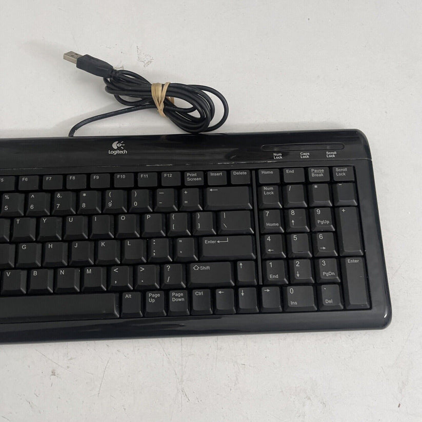 Logitech Ultra Flat Dark-Shine USB Keyboard Y-BP62a – Retro Unit