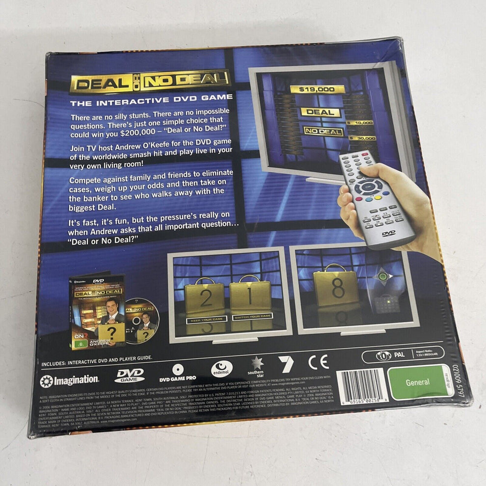 *New Sealed* DEAL or NO DEAL Andrew O'Keefe - The Interactive DVD GAME ...