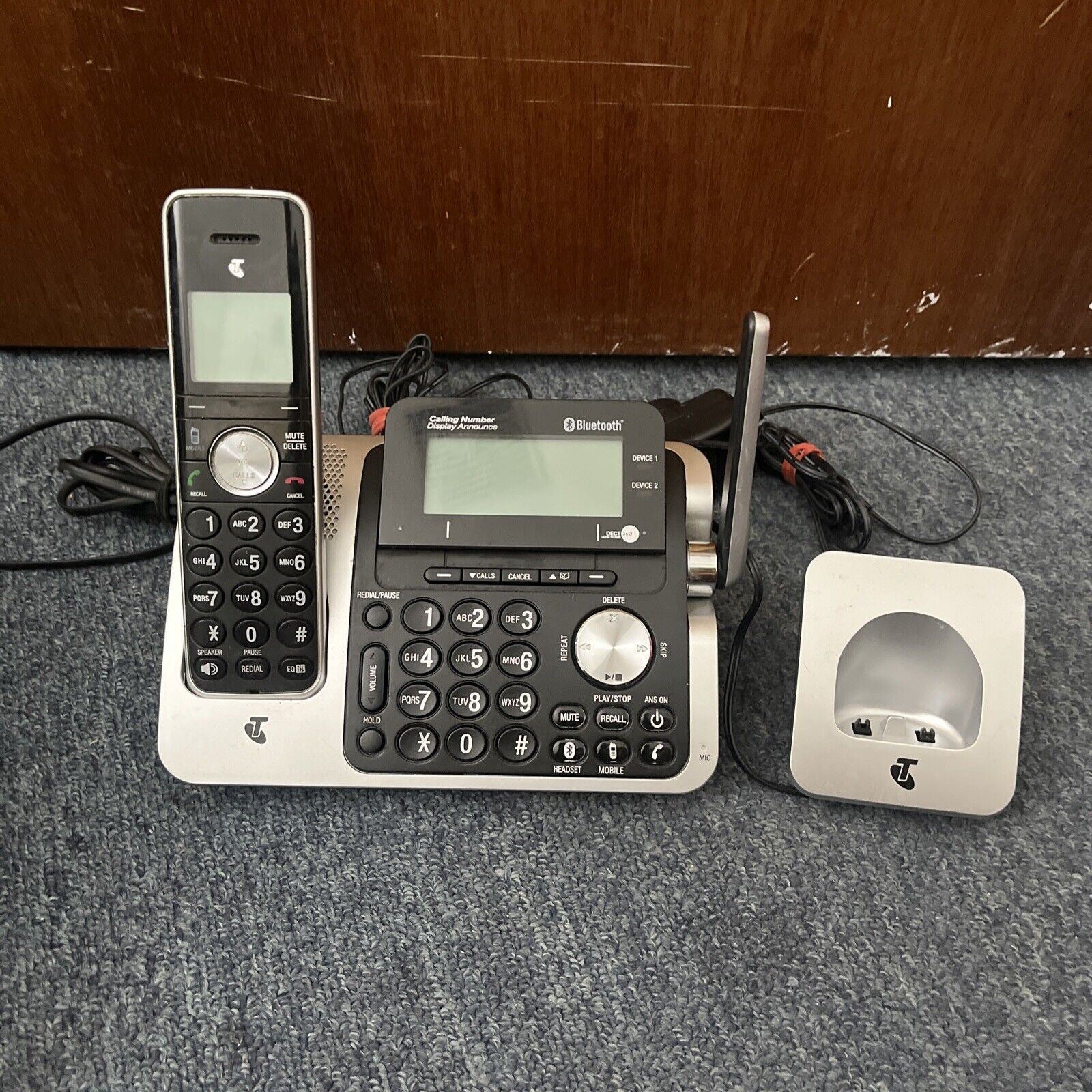 Telstra 12850 Dect360 Answering Machine Bluetooth with 1 Handset ...