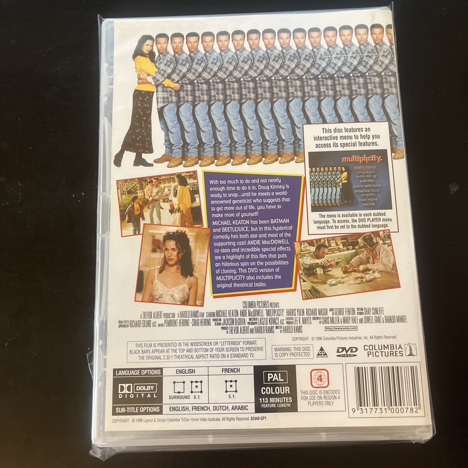 Multiplicity (DVD, 1996) Michael Keaton, Andie MacDowell NEW Region 4 ...