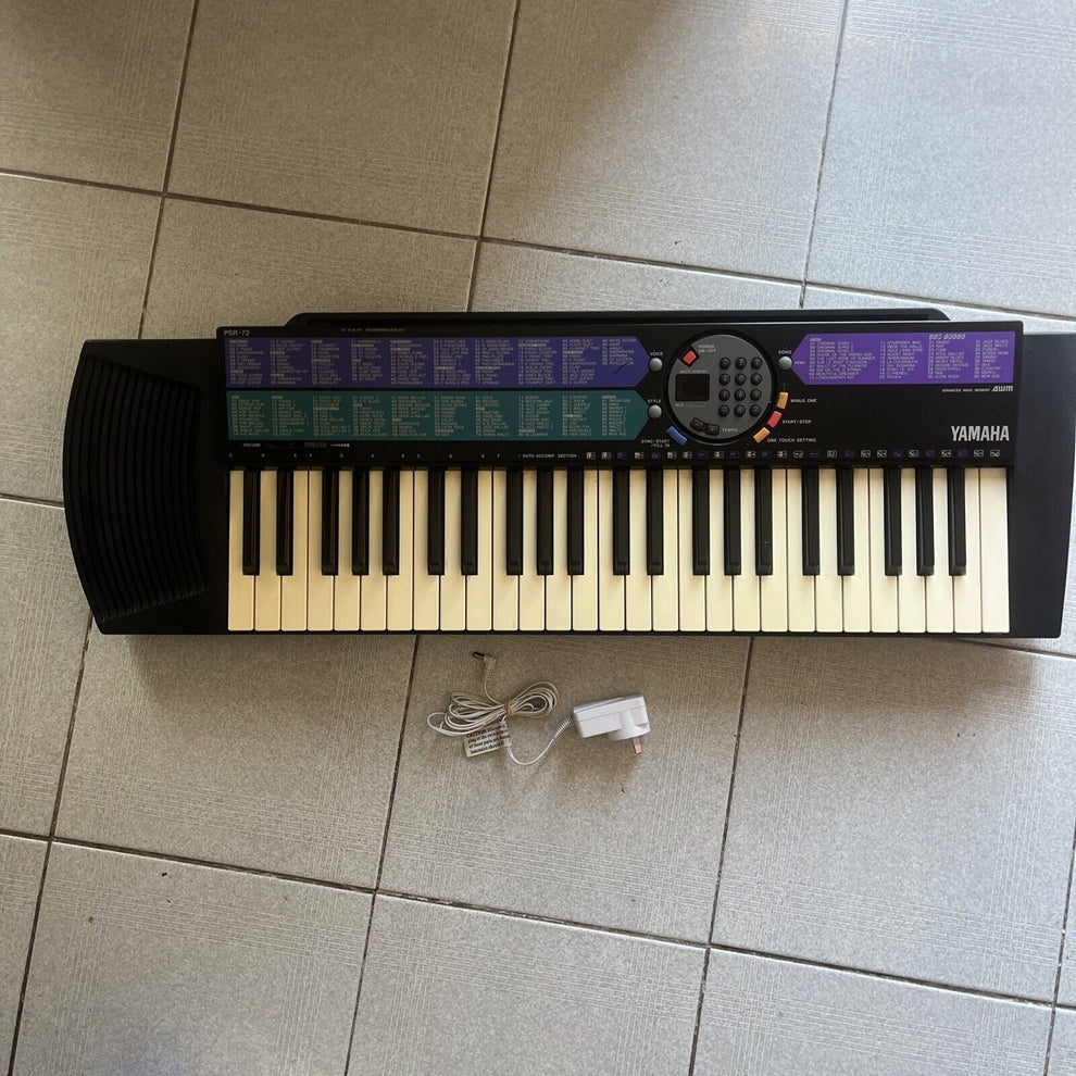 Yamaha PSR-73 PortaTone Electronic Keyboard With Adapter – Retro Unit