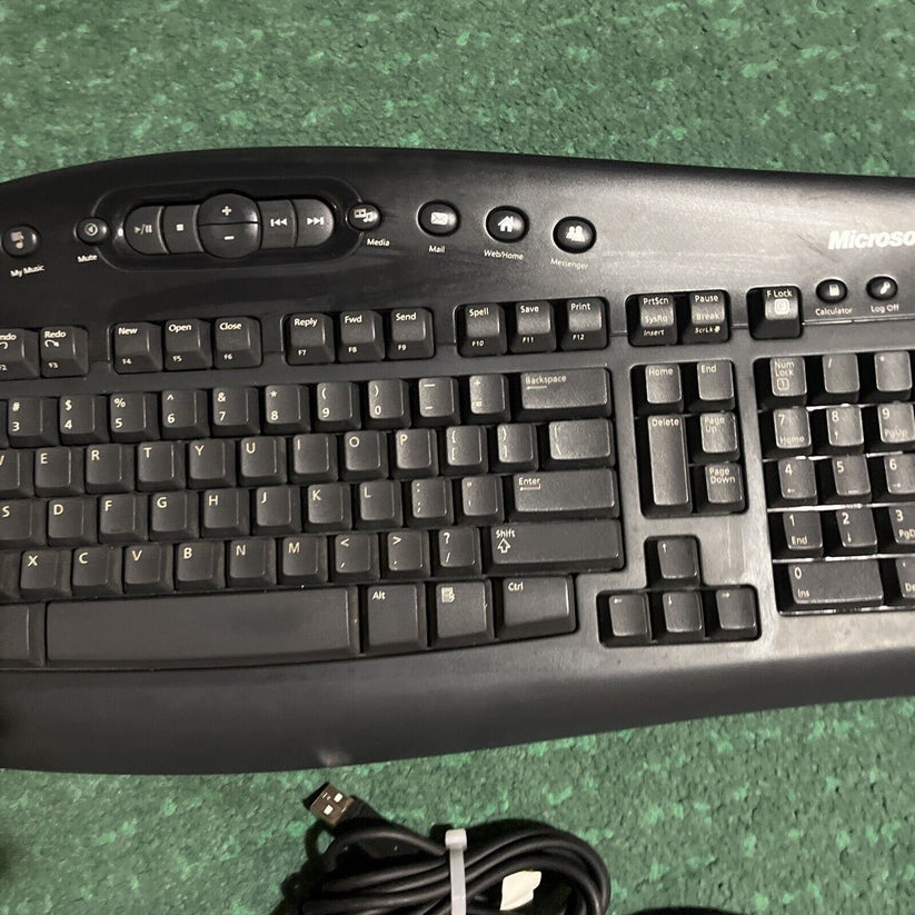 Microsoft Wireless Multimedia Keyboard 1.1 and Mouse Model 1025 – Retro ...
