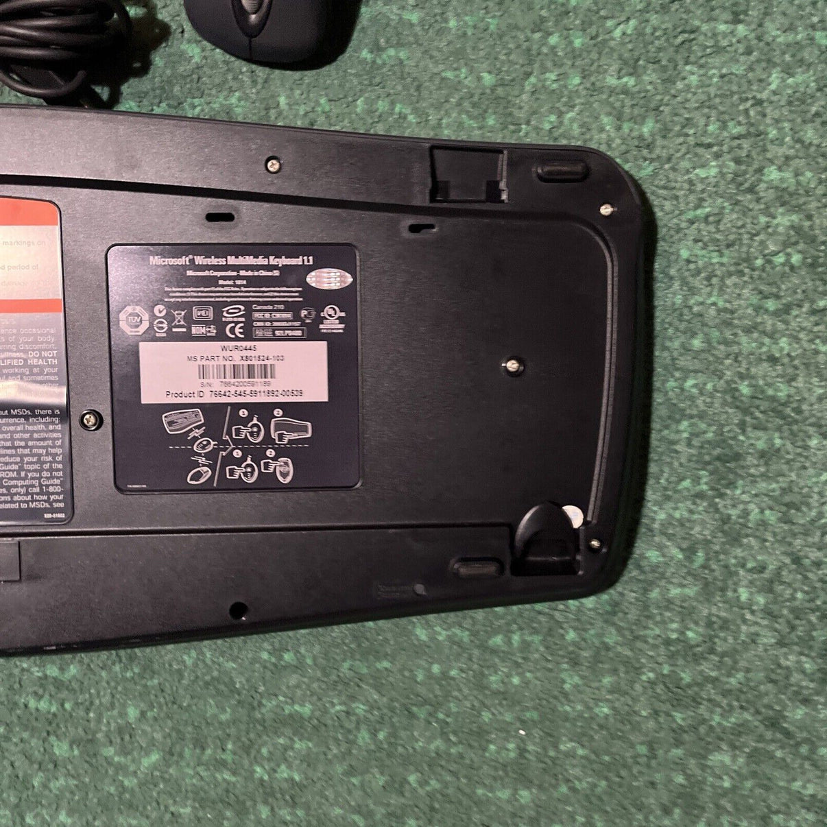 Microsoft Wireless Multimedia Keyboard 1.1 and Mouse Model 1025 – Retro ...