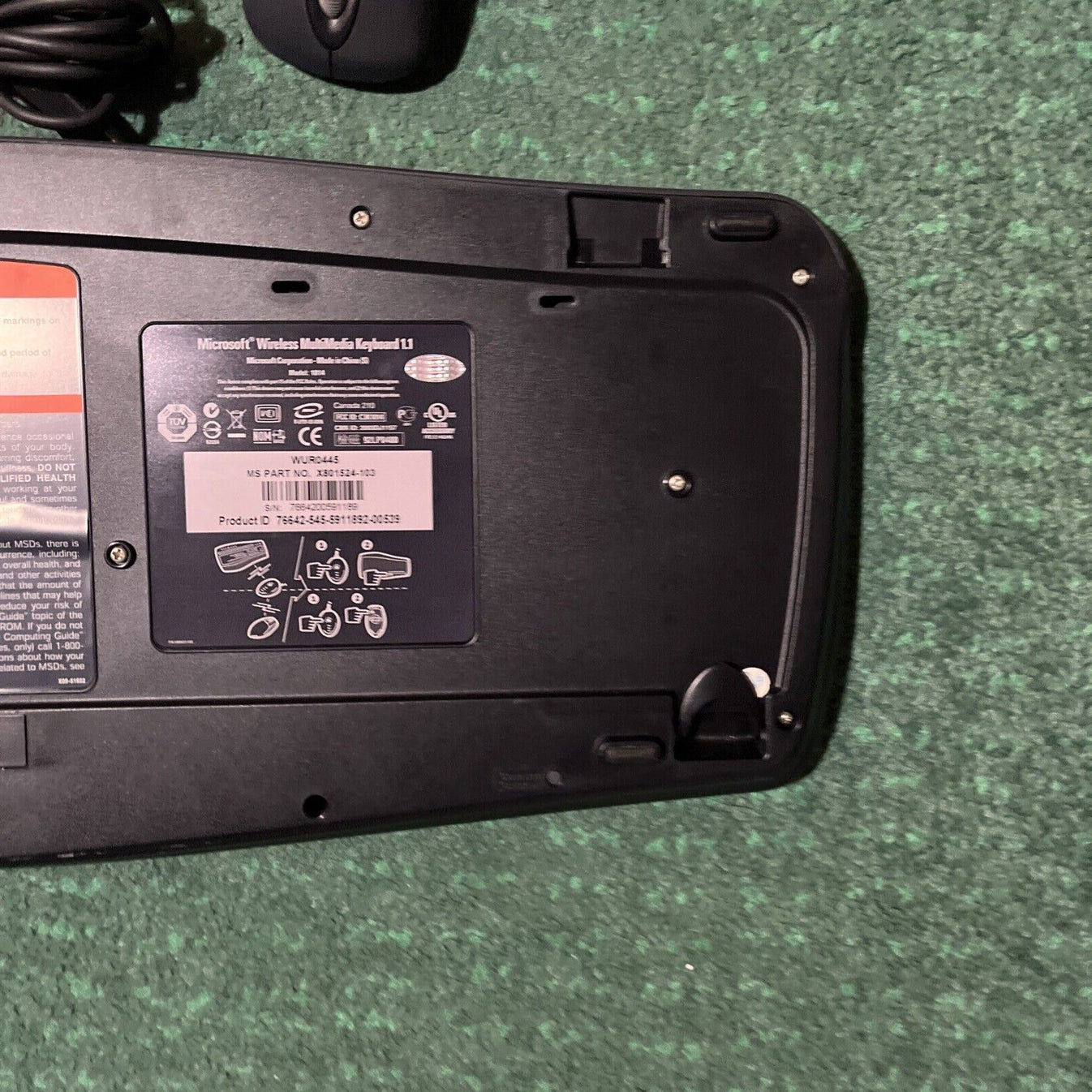 Microsoft Wireless Multimedia Keyboard 1.1 and Mouse Model 1025 – Retro ...