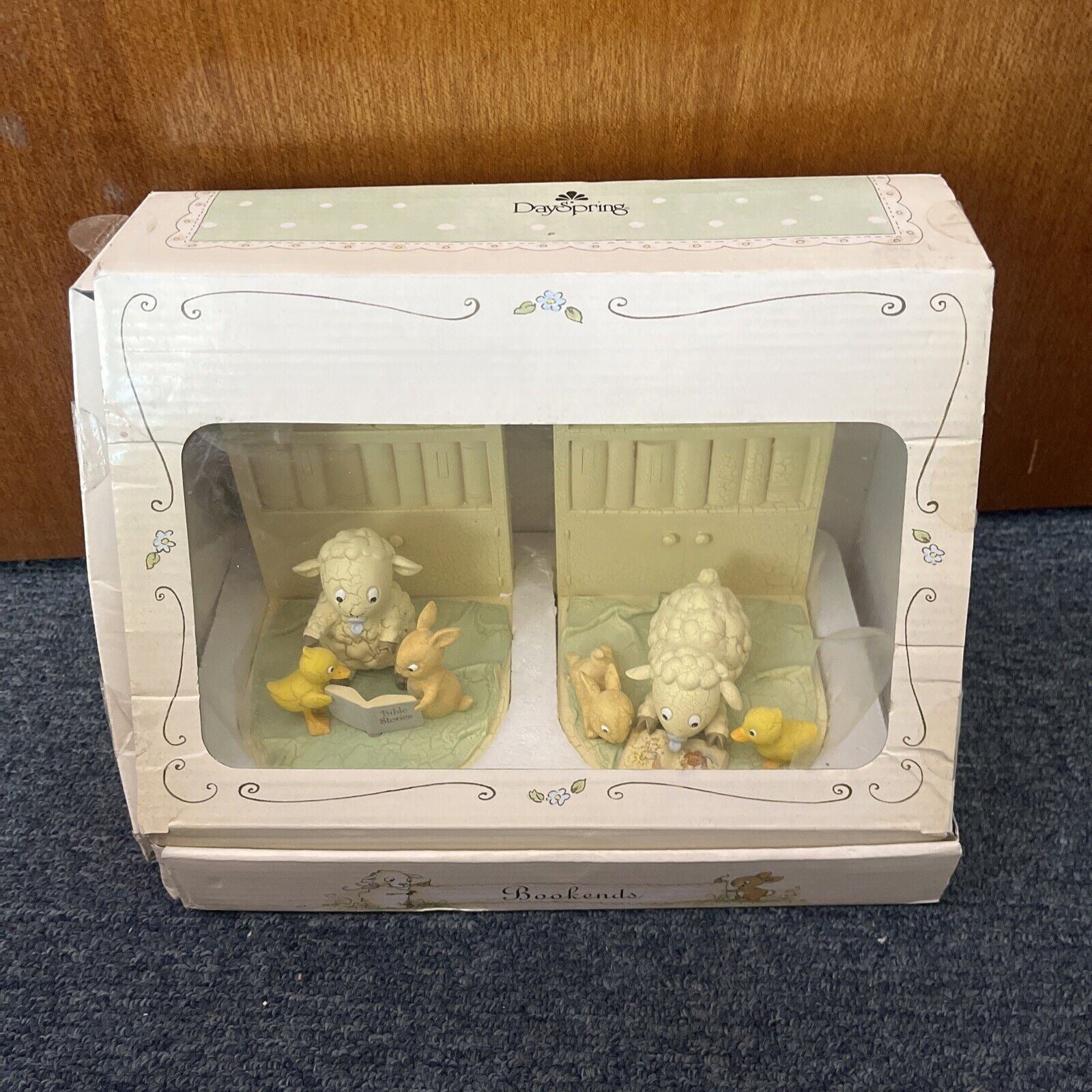 DaySpring Hand Painted Bookends Really Woolly - Christian Baby Gift ...