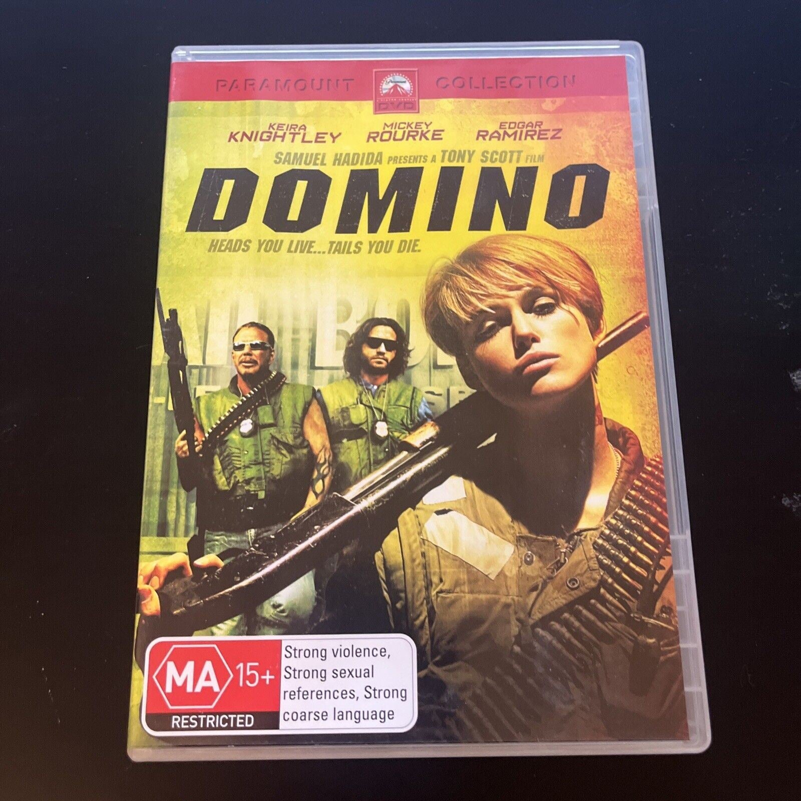 Domino (DVD, 2005) Keira Knightly, Mickey Rourke, Edgar Ramirez Region ...