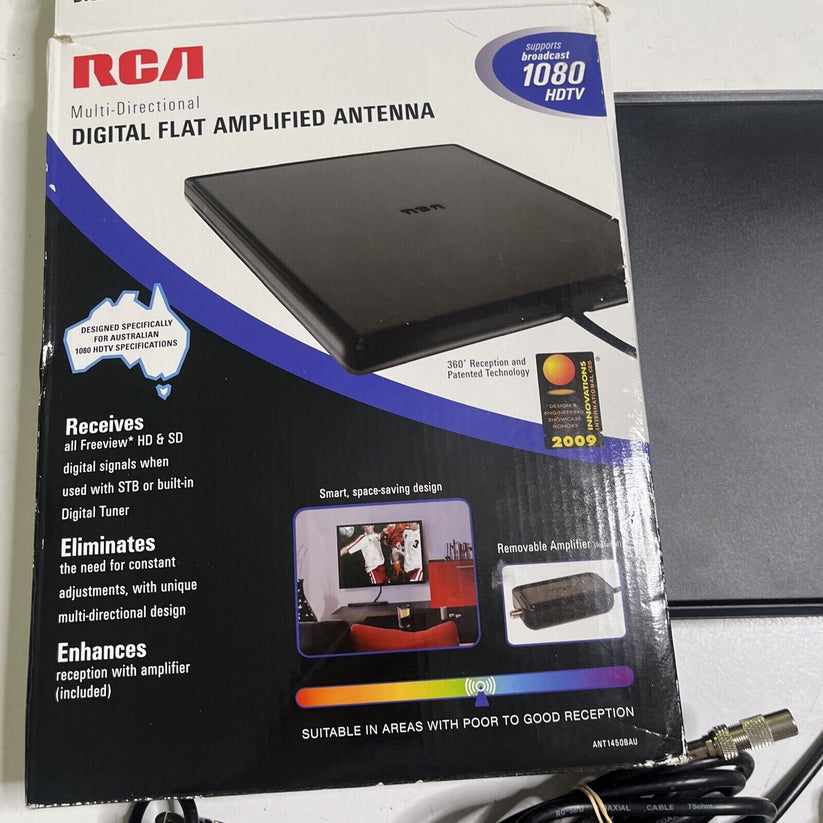 RCA Multi-Directional Digital Flat Amplified Antenna – Retro Unit