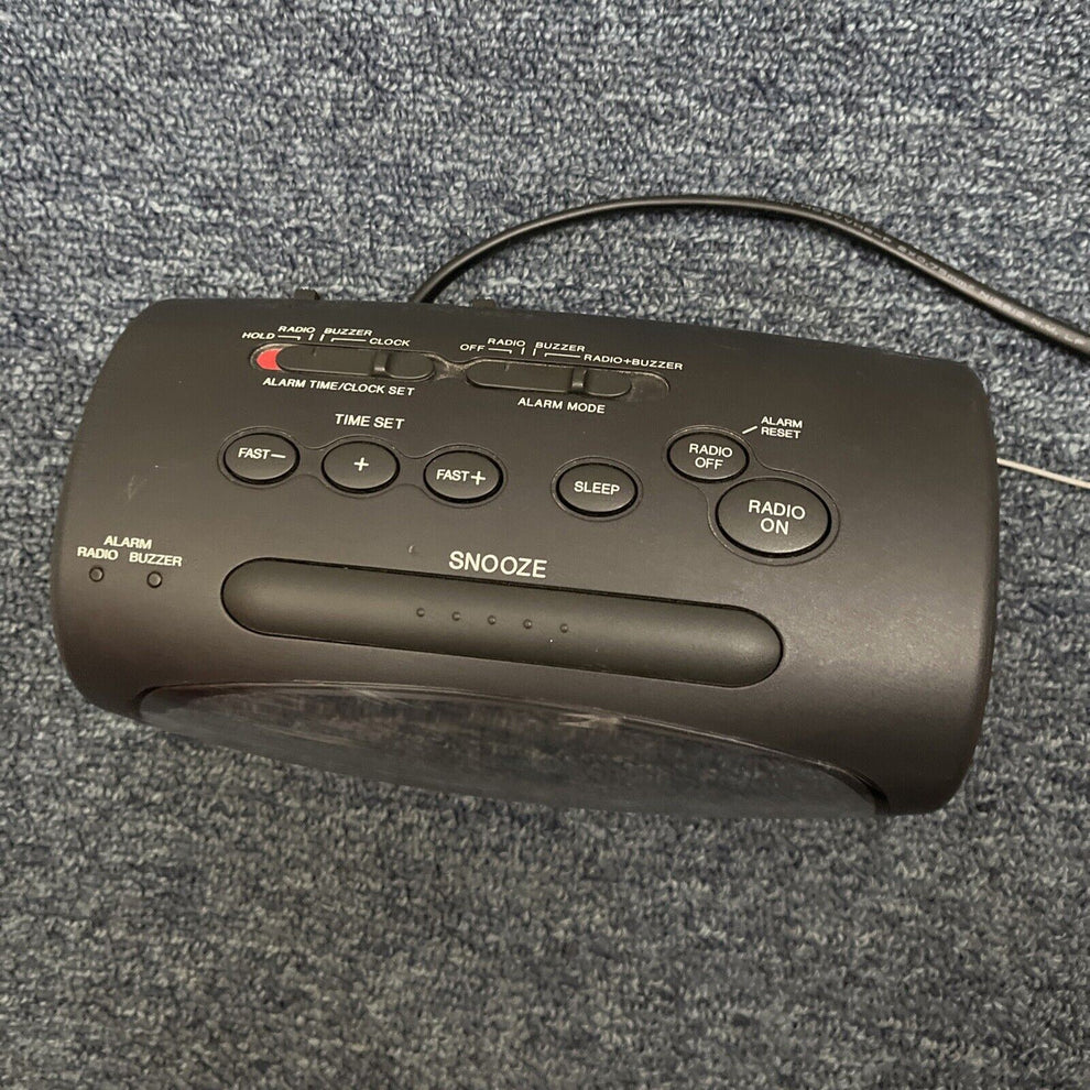 Sony Dream Machine Dual Alarm FM/AM Radio ICF-C490 Black – Retro Unit