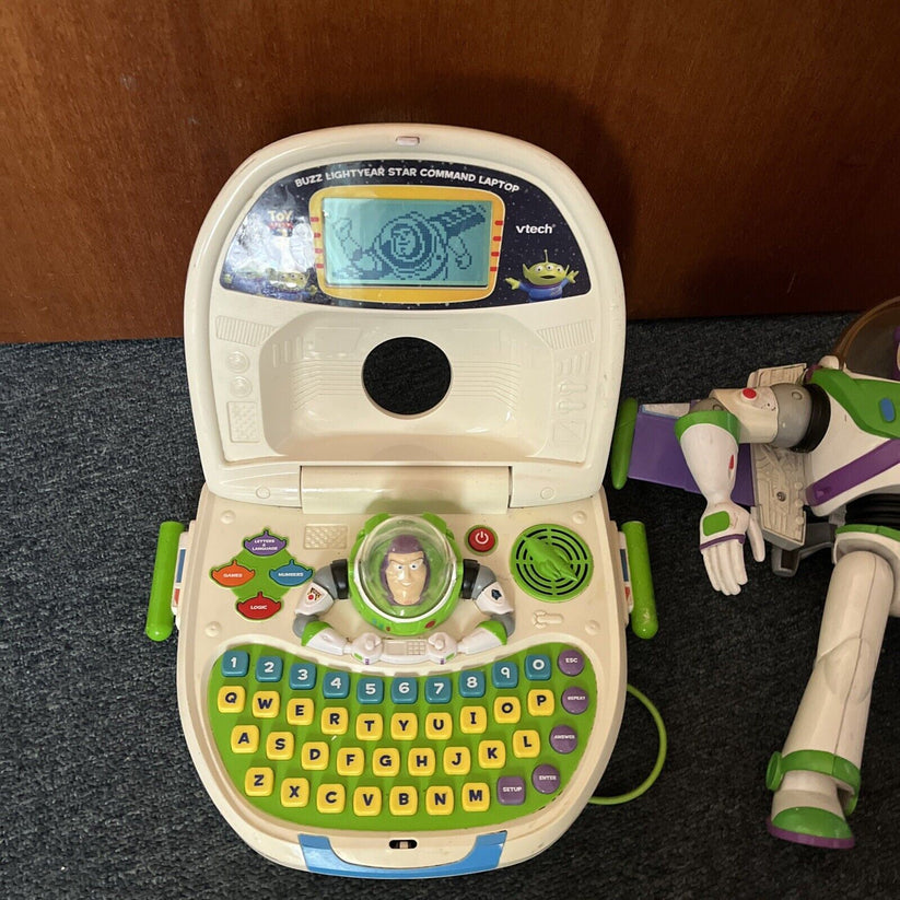 Buzz Lightyear Star Command Laptop & 11" Action Figure 2015 CFM64 Toy ...