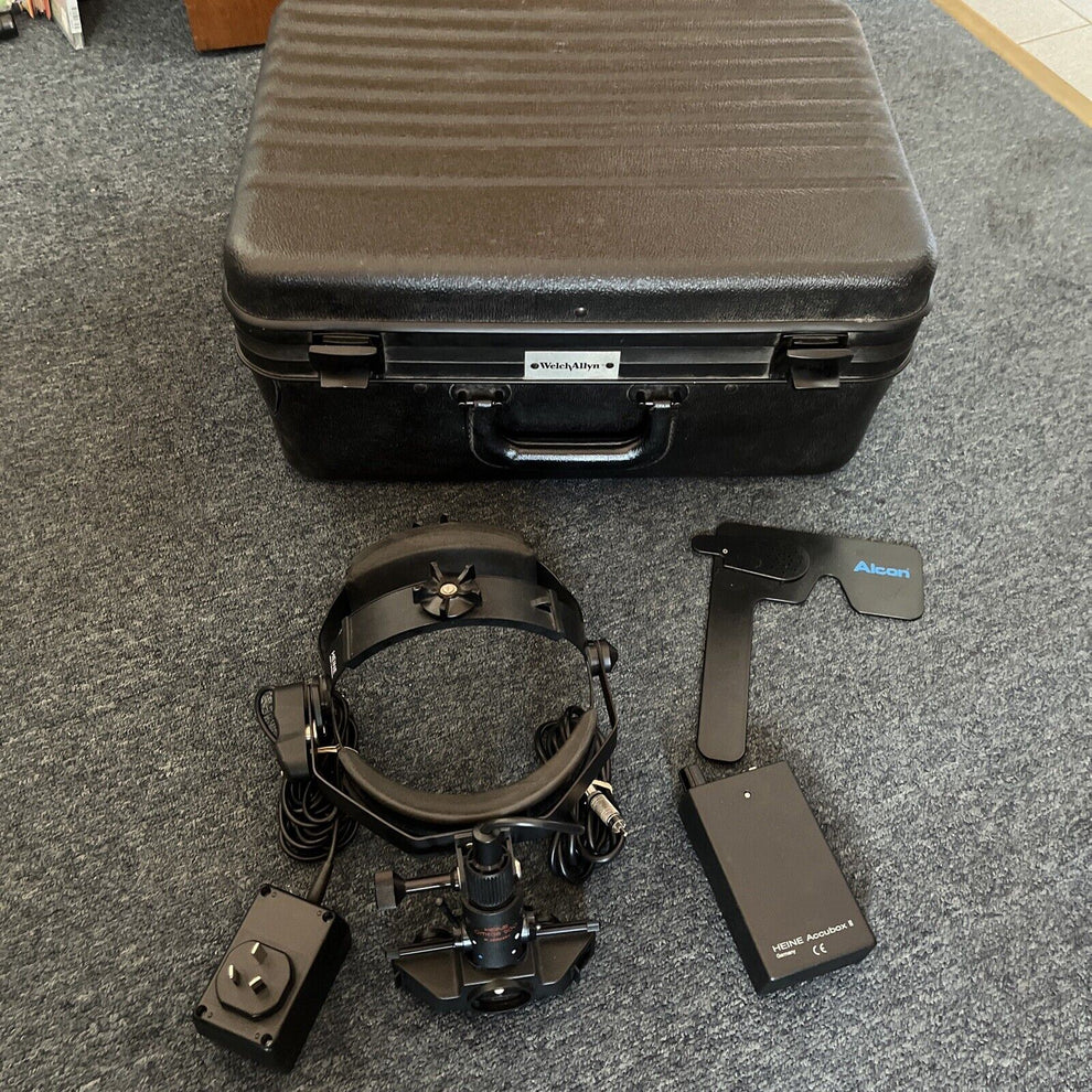 Heine OMEGA 200 Binocular Indirect Ophthalmoscope With Welch Allyn Cas ...