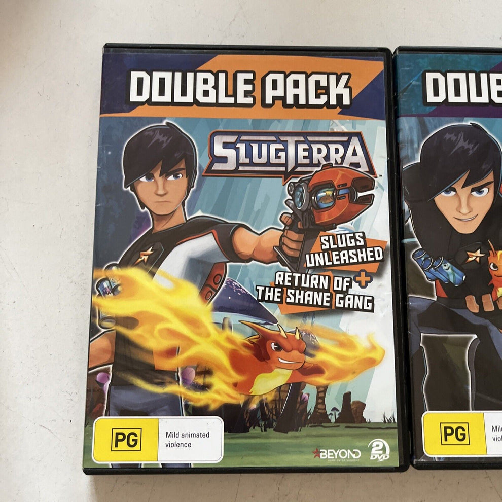 Slugterra Double Pack Bundle 4 Disc set Region 4 DVD – Retro Unit
