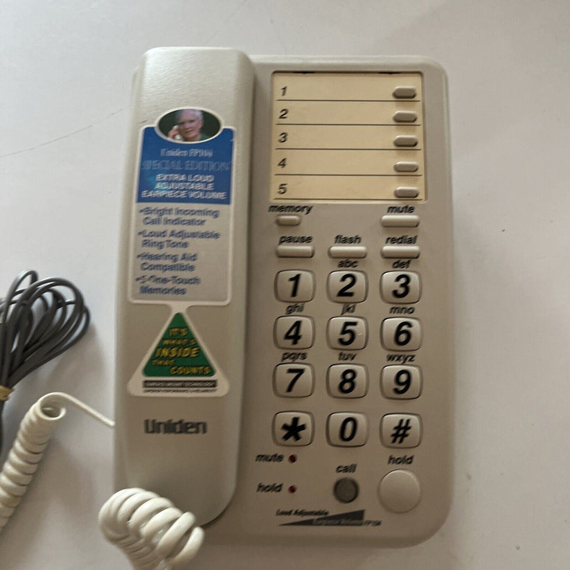 Uniden FP104 Corded Telephone Landline Extra Loud Edition NBN Compatib ...