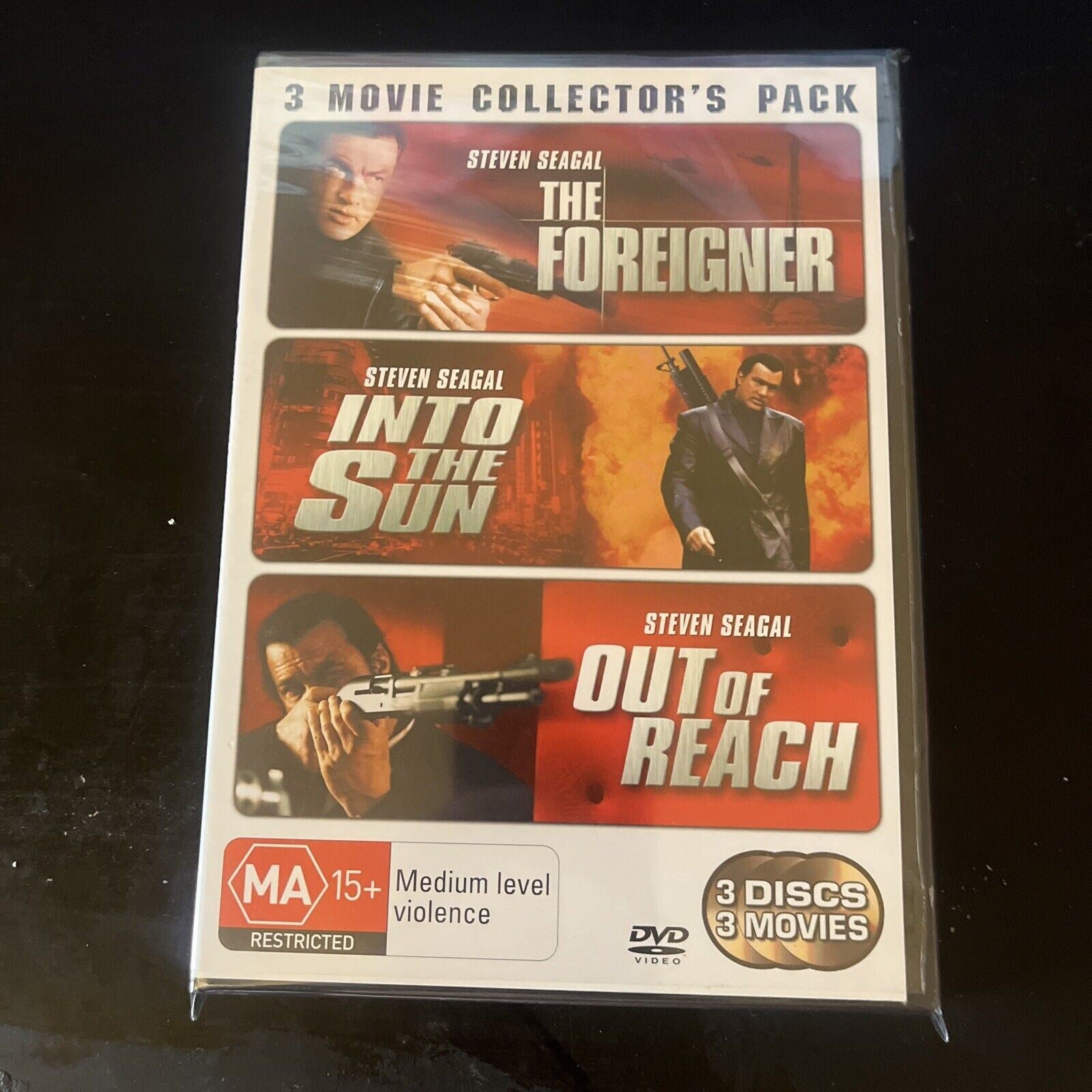 Out Of Reach / The Foreigner / Into The Sun (DVD) Steven Seagal NEW Re ...
