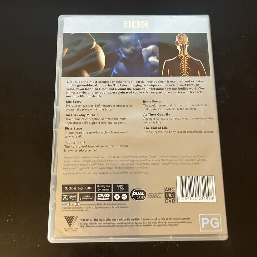The Human Body (DVD, 1998, 2-Disc) BBC Robert Winston Region 4 – Retro Unit