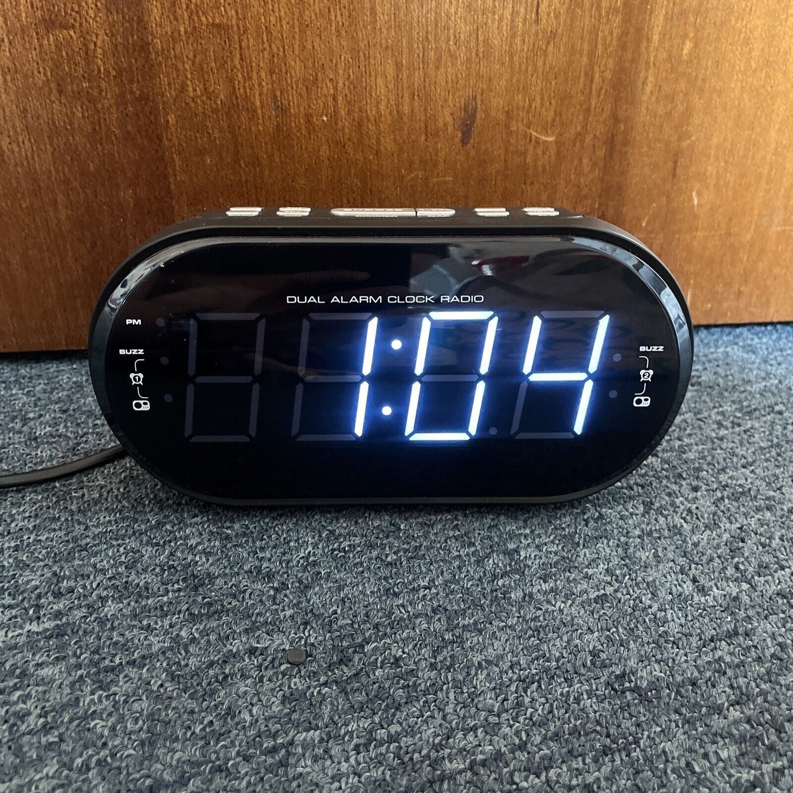 Audiosonic CR-228PL Big LED Display Alarm Clock AM/FM Radio – Retro Unit
