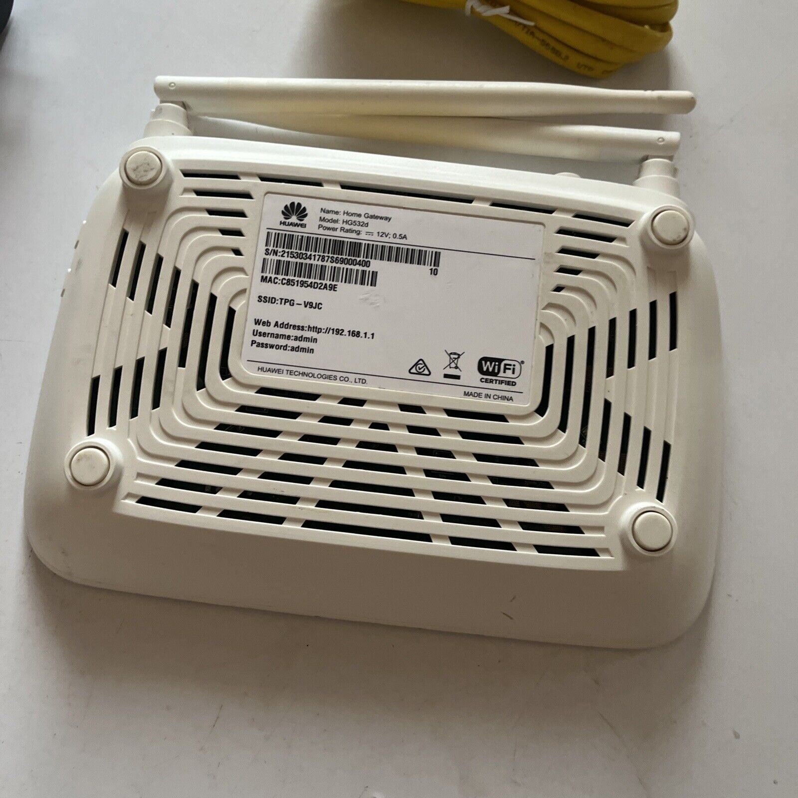 Huawei Home Gateway HG532d ADSL Modem Router NBN Compatible – Retro Unit