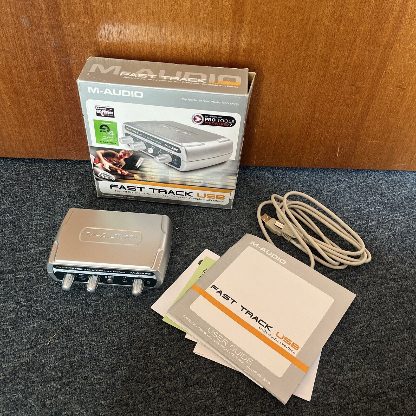 M-Audio Fast Track USB Audio Recording Interface – Retro Unit