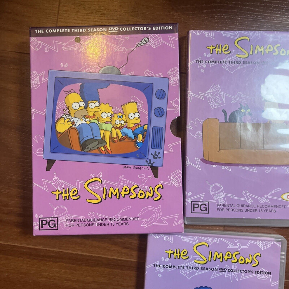 The Simpsons - Season 3 (DVD, 1992, 4-Disc) Dan Castellaneta, Region 4 ...