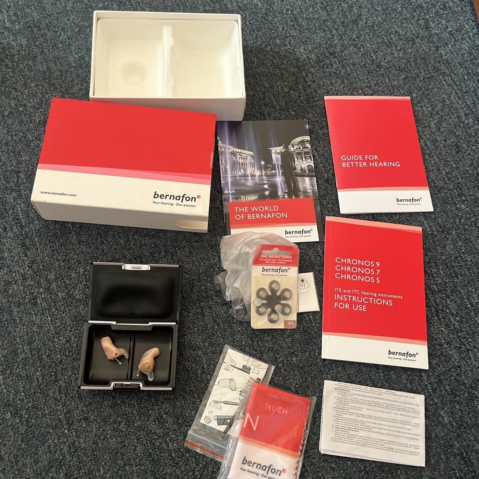 Bernafon Hearing Aid Chronos 5 12 0CN5 ITCD *Untested* – Retro Unit