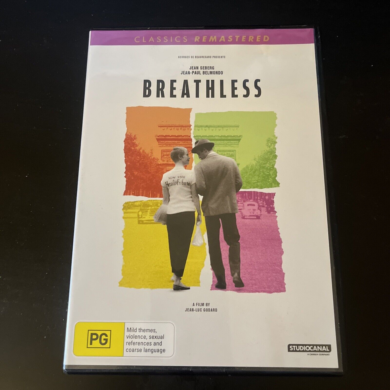 Breathless - Classics Remastered (DVD, 1960) Jean-Paul Belmondo NEW Re ...