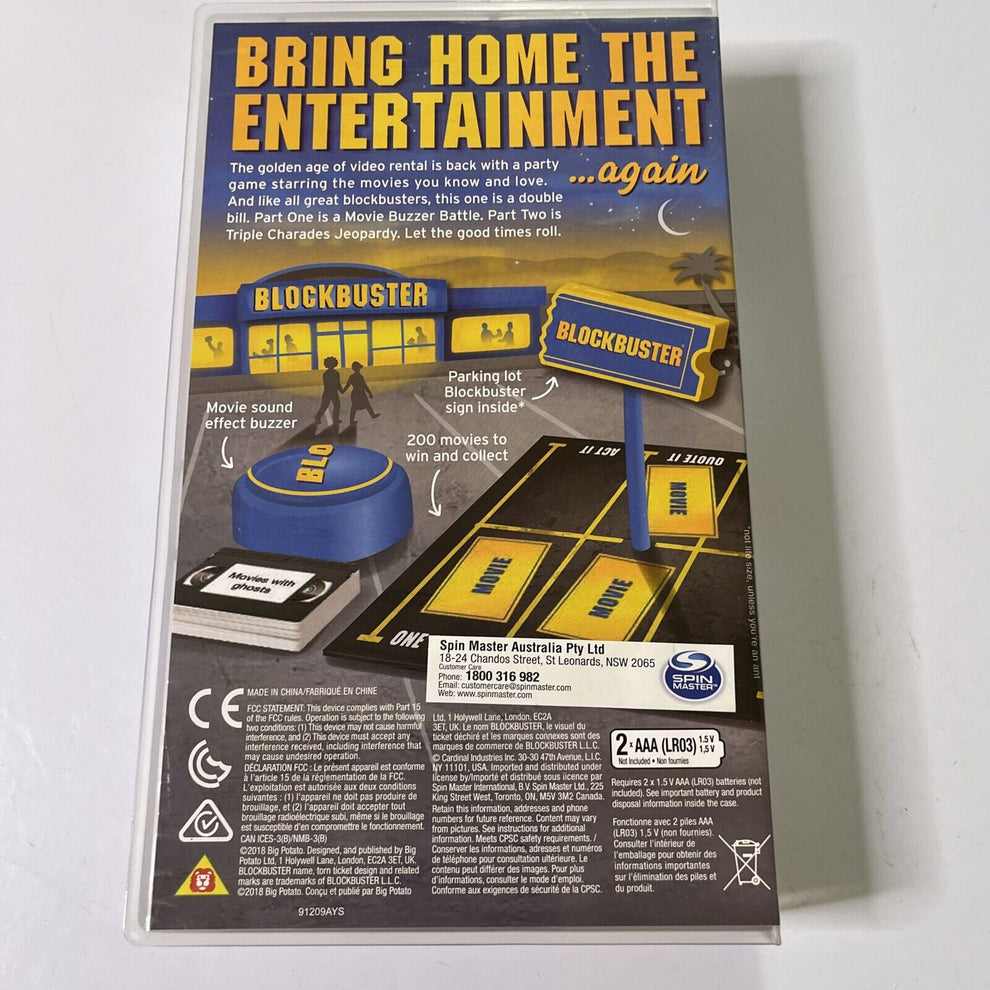 Blockbuster Movie Party Trivia Game *Never Used* – Retro Unit