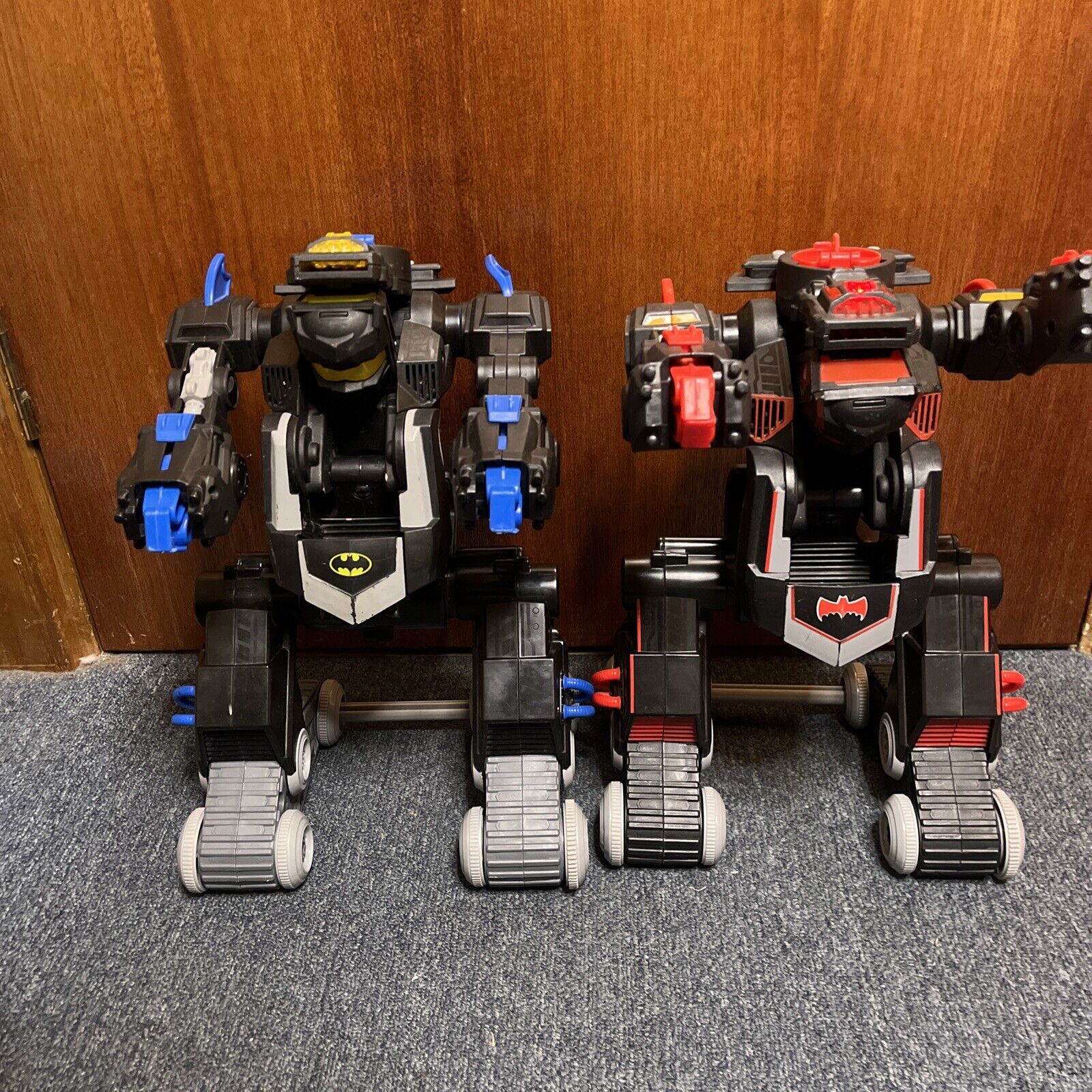 Batman Batbot Red & Black 2013 *Problems Transforming But Lights Up An ...