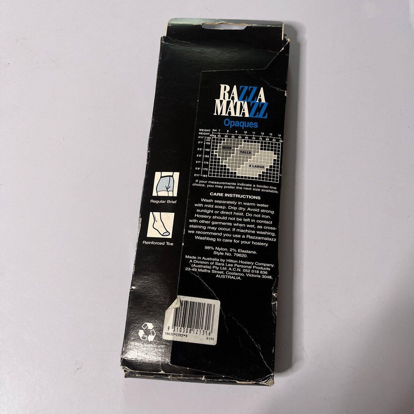 RazzaMatazz Opaques Regular Brief Ink Navy Mids 40 Denier – Retro Unit
