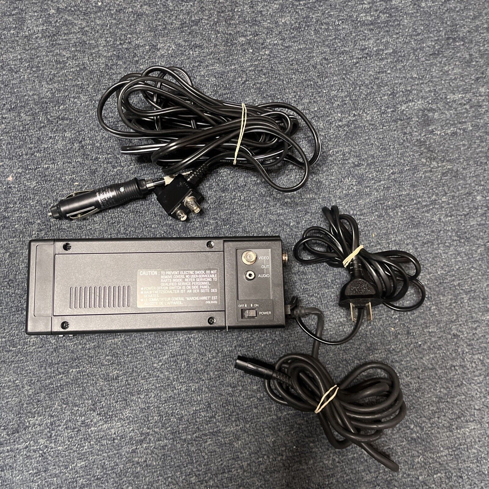 Genuine Panasonic VW-AM7A Video AC Adapter & Car Battery Cord VW-ACM1E ...