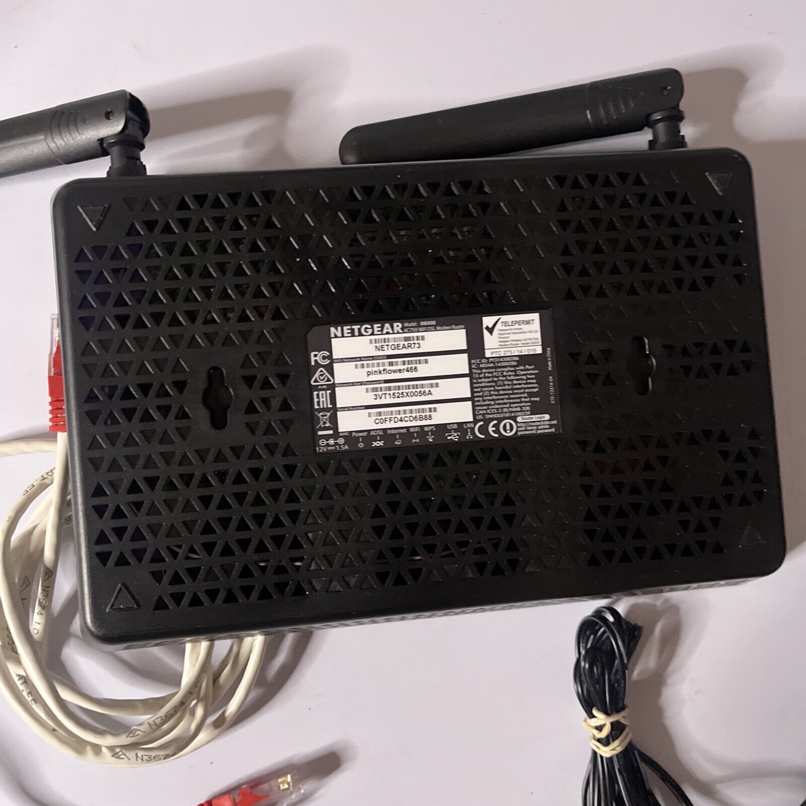 Netgear D6000 AC750 Wifi ADSL Modem Router NBN Compatible – Retro Unit