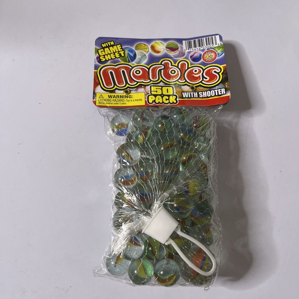 Marbles 50 Pack With Game Sheet *New* – Retro Unit