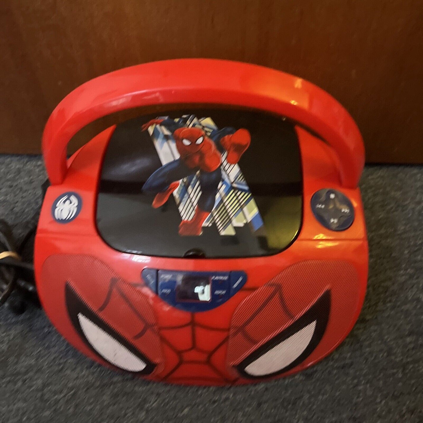 Spider-Man Portable CD Player With AM/FM Radio 56344 2014 – Retro Unit