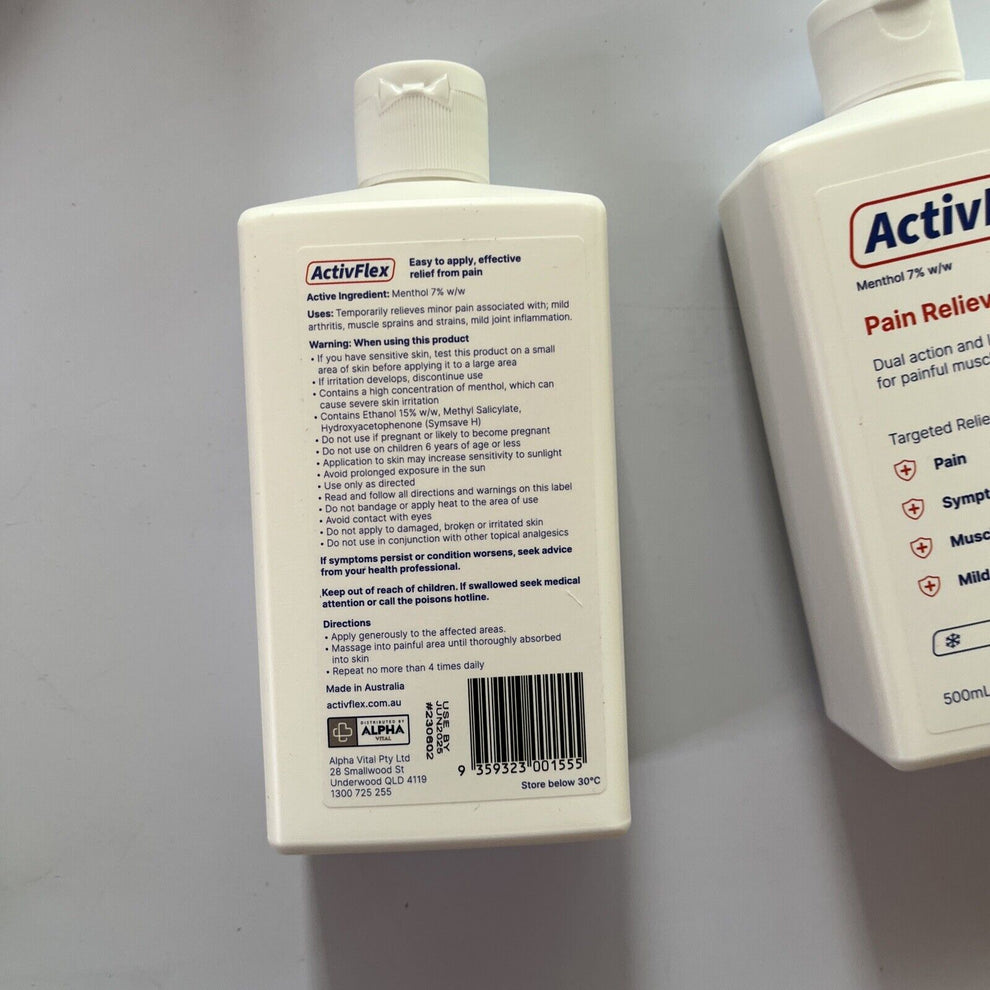 3 Pack - ActivFlex Pain Relieving Gel 500ml (Flexall 454 Alternative ...