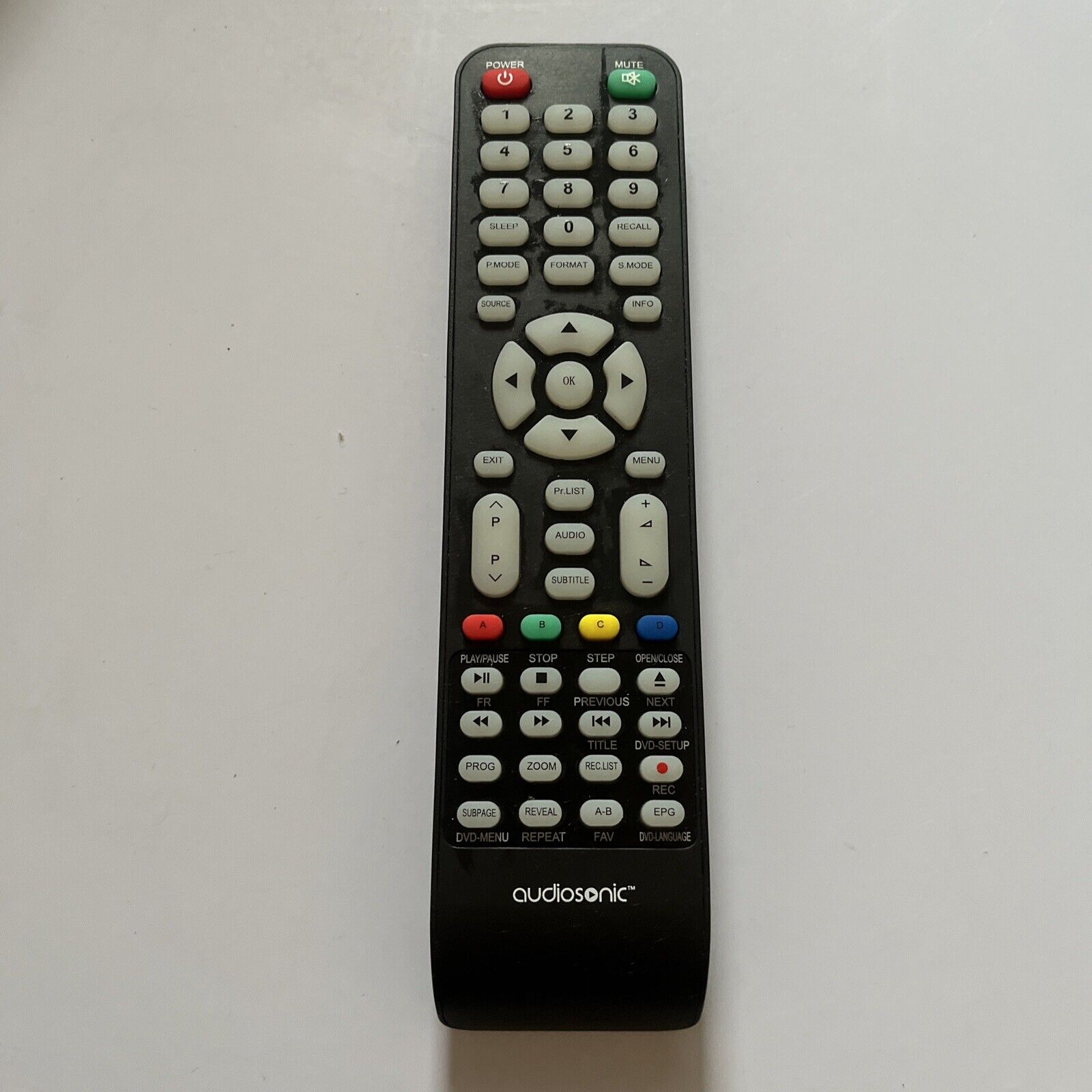Genuine Audiosonic ZSJ-6302 Remote Control For DVD – Retro Unit