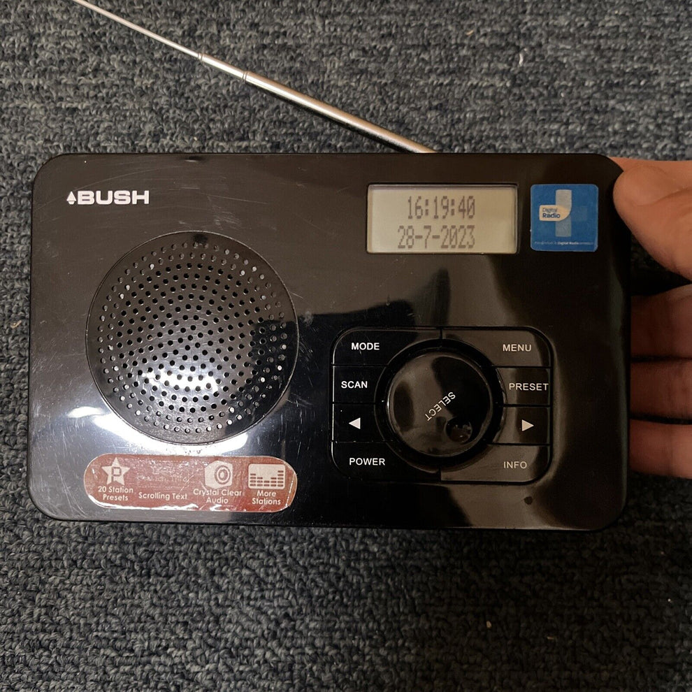 Bush DAB+ Digital Radio FM BR05DABBLK – Retro Unit